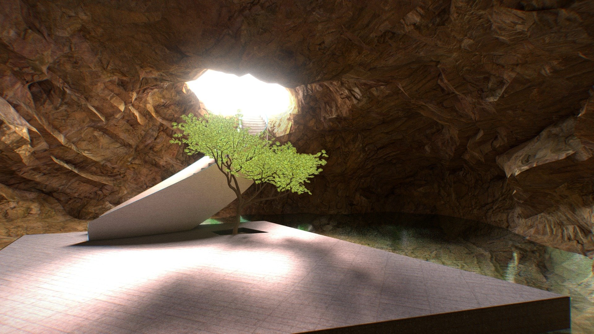 VR Enviroment "Cave Hall" - 3D model by VRA (@architect47) [dd85ab5 ...