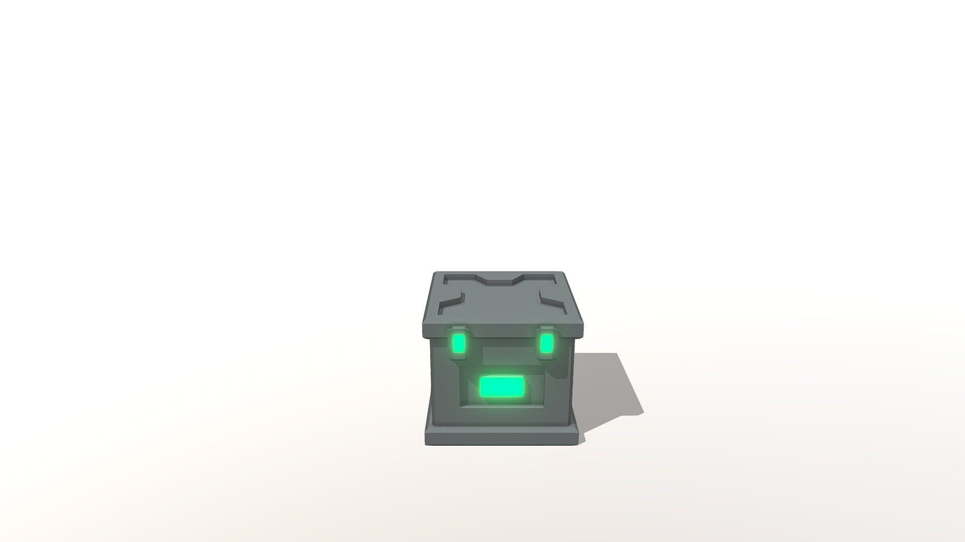 Sci-Fi Low Poly Metal Case - Download Free 3D model by DeadZombie ...