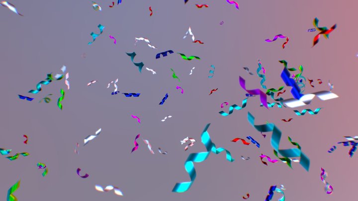 Confetti 3D models - Sketchfab