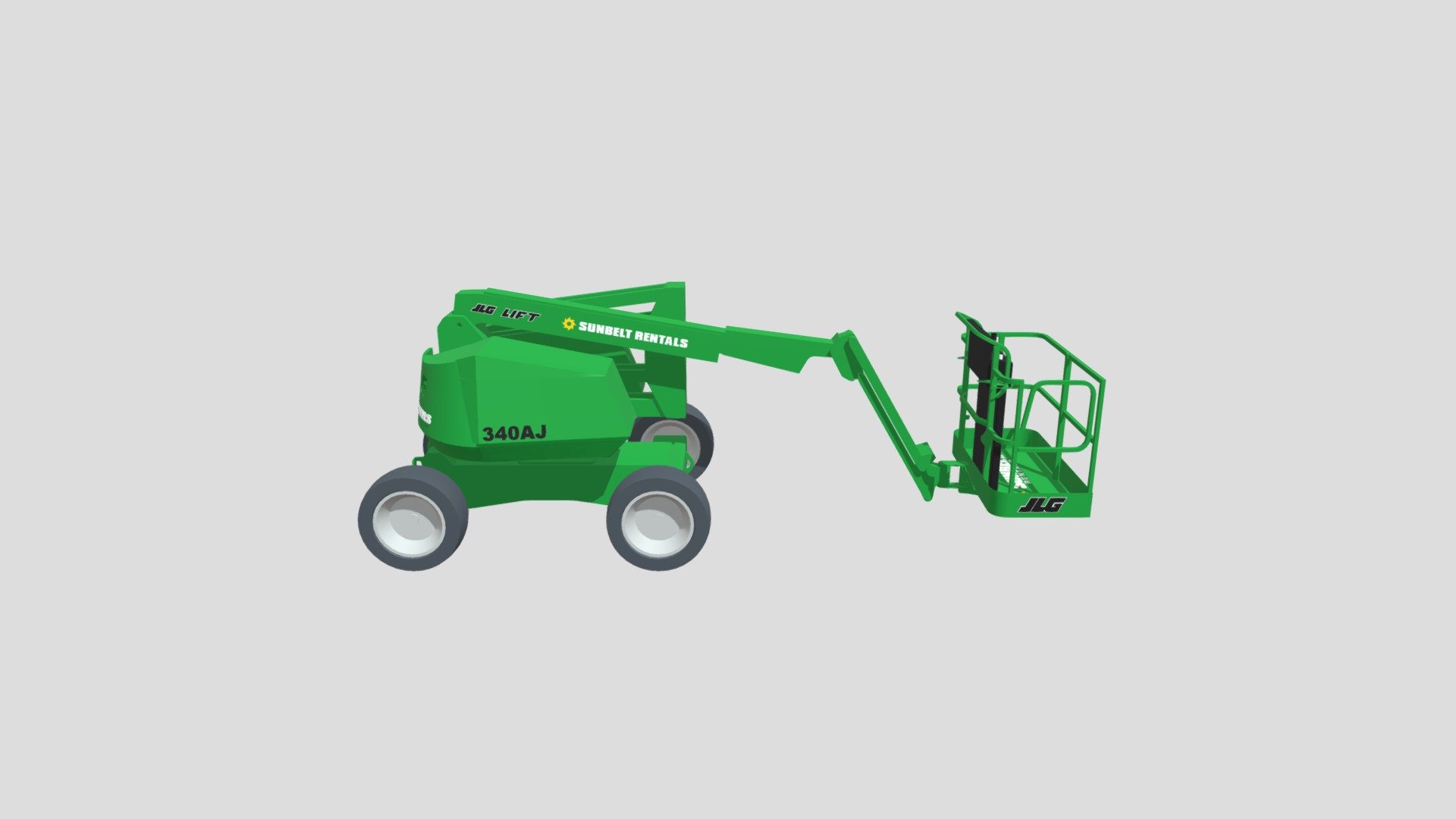 Sunbelt Rentals Articulating Boom Lift 340AJ - 3D model by bimstore ...
