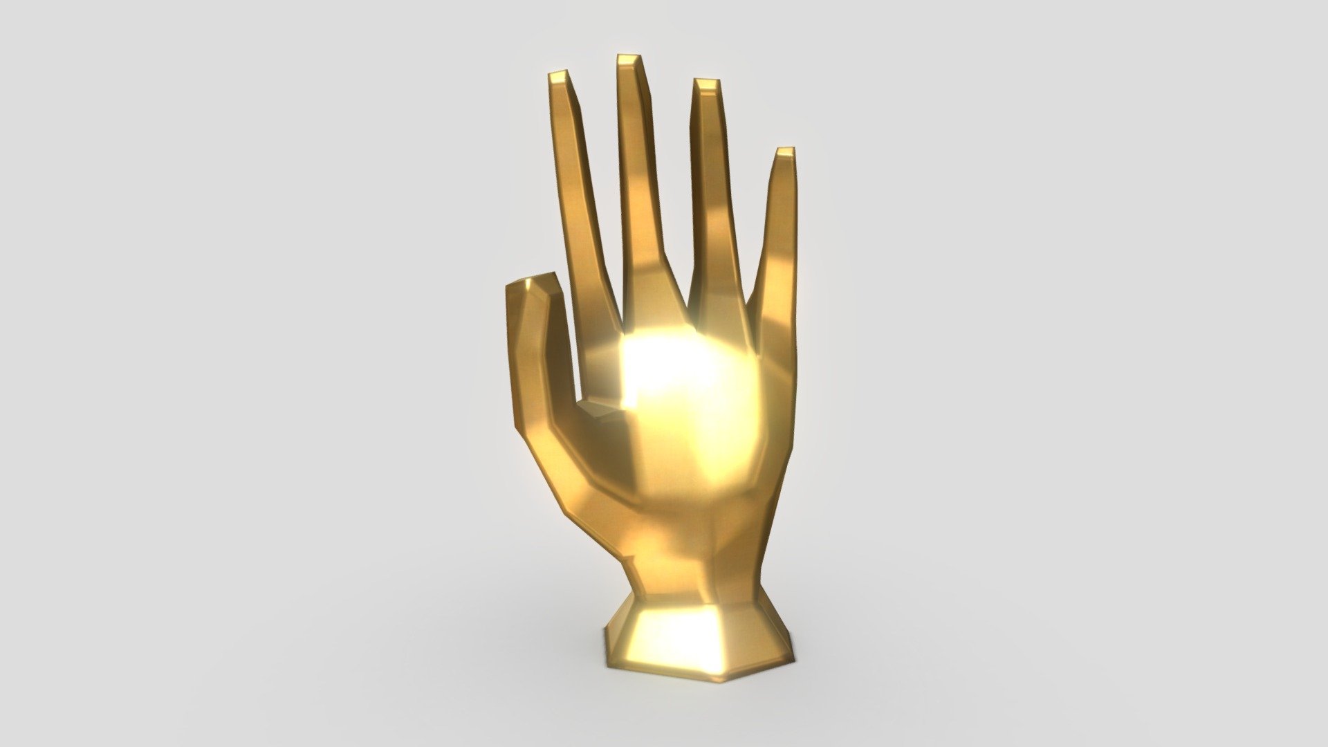 Gold Left Hand Statue - Download Free 3D model by Gonsaku [dd8e5ef ...