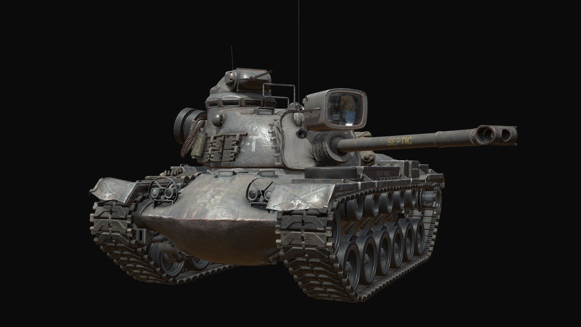 M48A3 Mod.B Patton Australian Variant - 3D model by Curtis (@nortoncmn) [dd8ed74] - Sketchfab