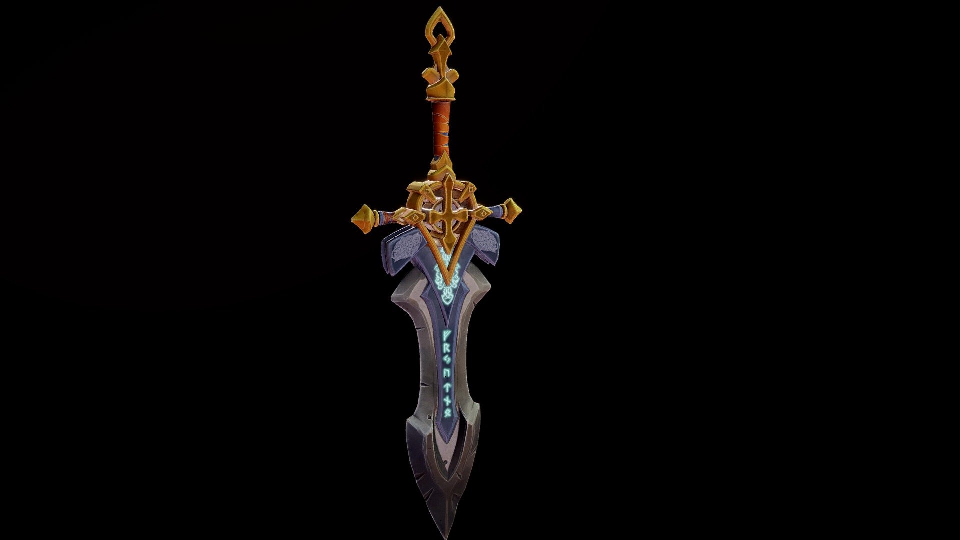 Stylized Fantasy Sword - 3D model by Giovani De Souza (@Giovani.De ...