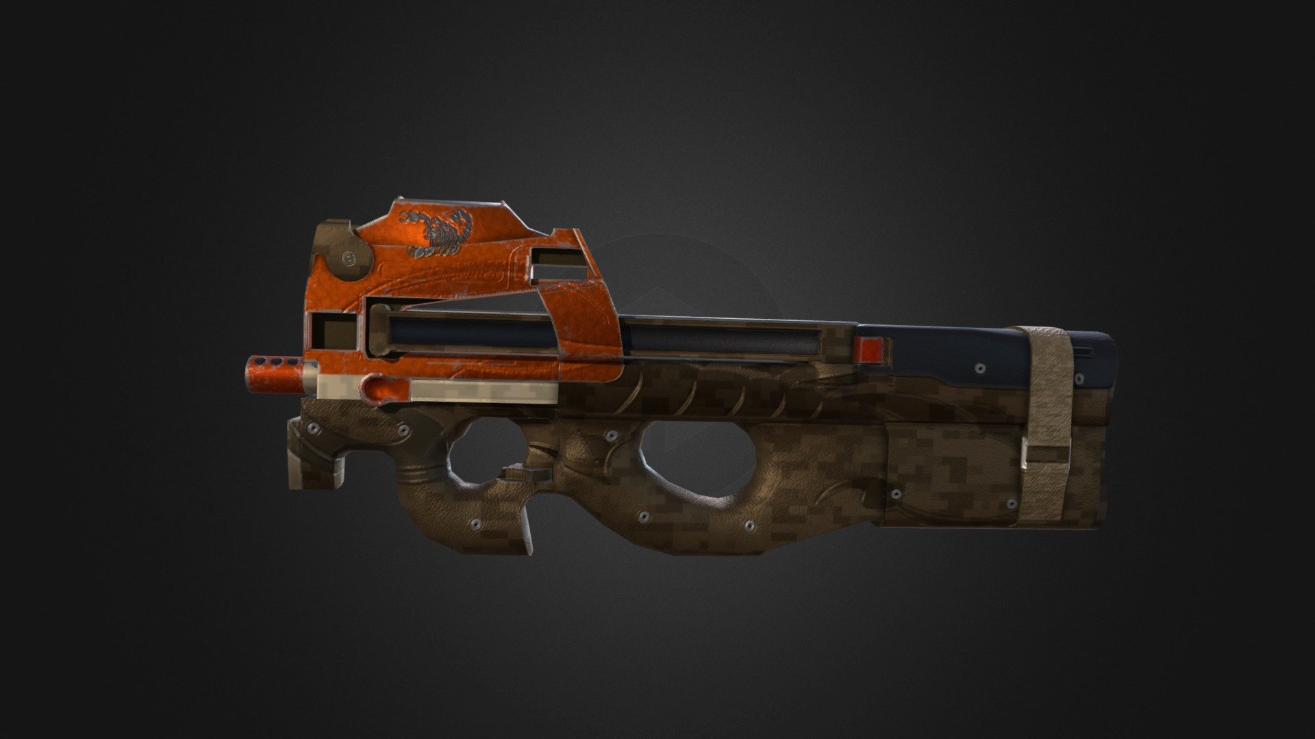 P90 蝎子 - 3D model by AoTian [dd92b9b] - Sketchfab