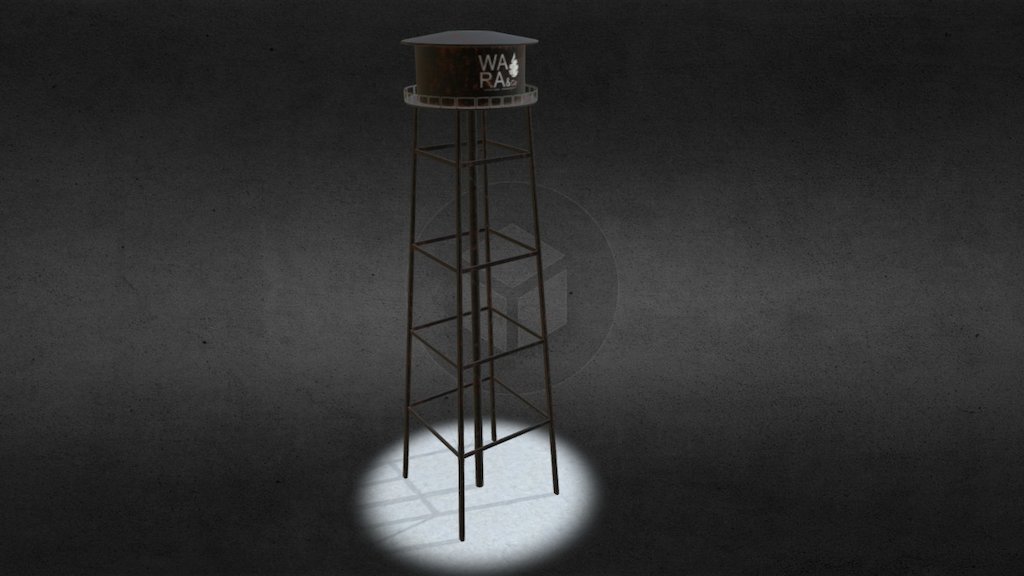Water Tower Prop - Download Free 3D model by Zemasu [dd946a3] - Sketchfab