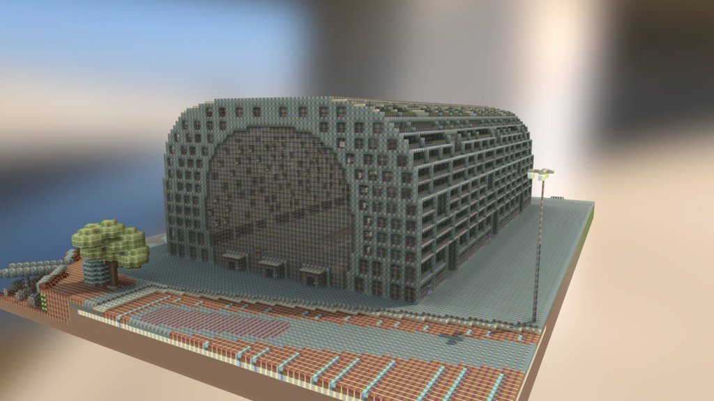 Markthal in Minecraft - 3D model by Rotterdam Minecraft ...
