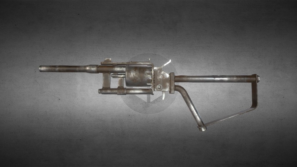 Post-Apocalyptic Revolver - 3D model by kutejnikov [dd9807f] - Sketchfab