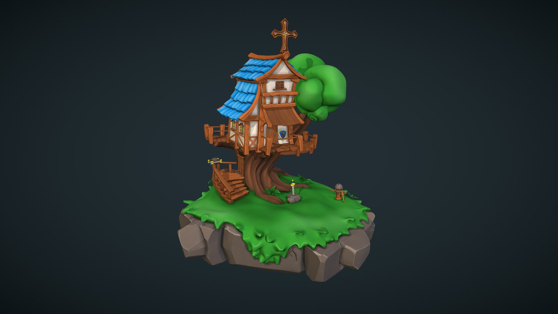 Treehouse Sculpt - 3D model by joe.frackiewicz [dd999f9] - Sketchfab