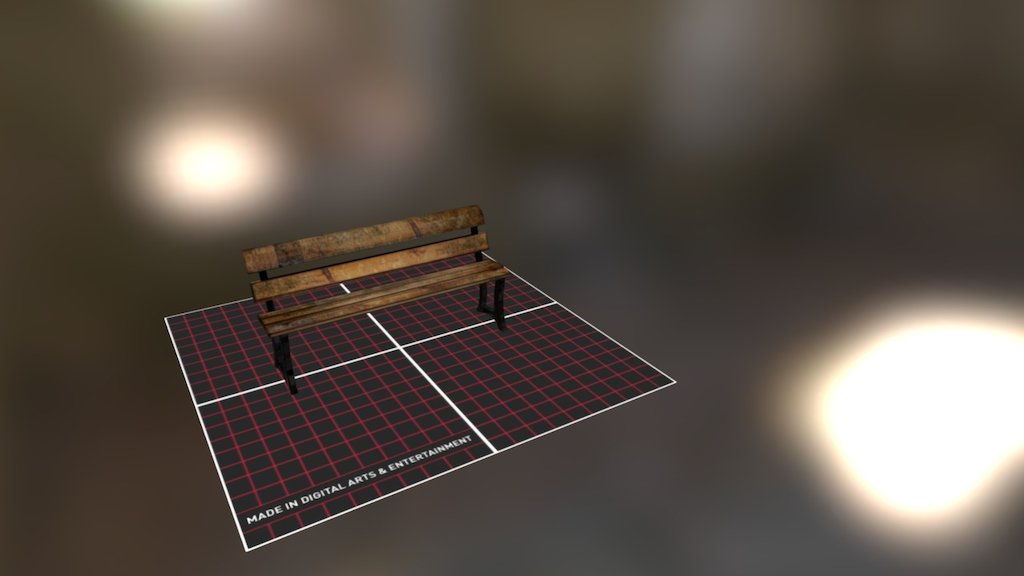 Bench - 3D model by Cassandre_Jean [dd99bc9] - Sketchfab