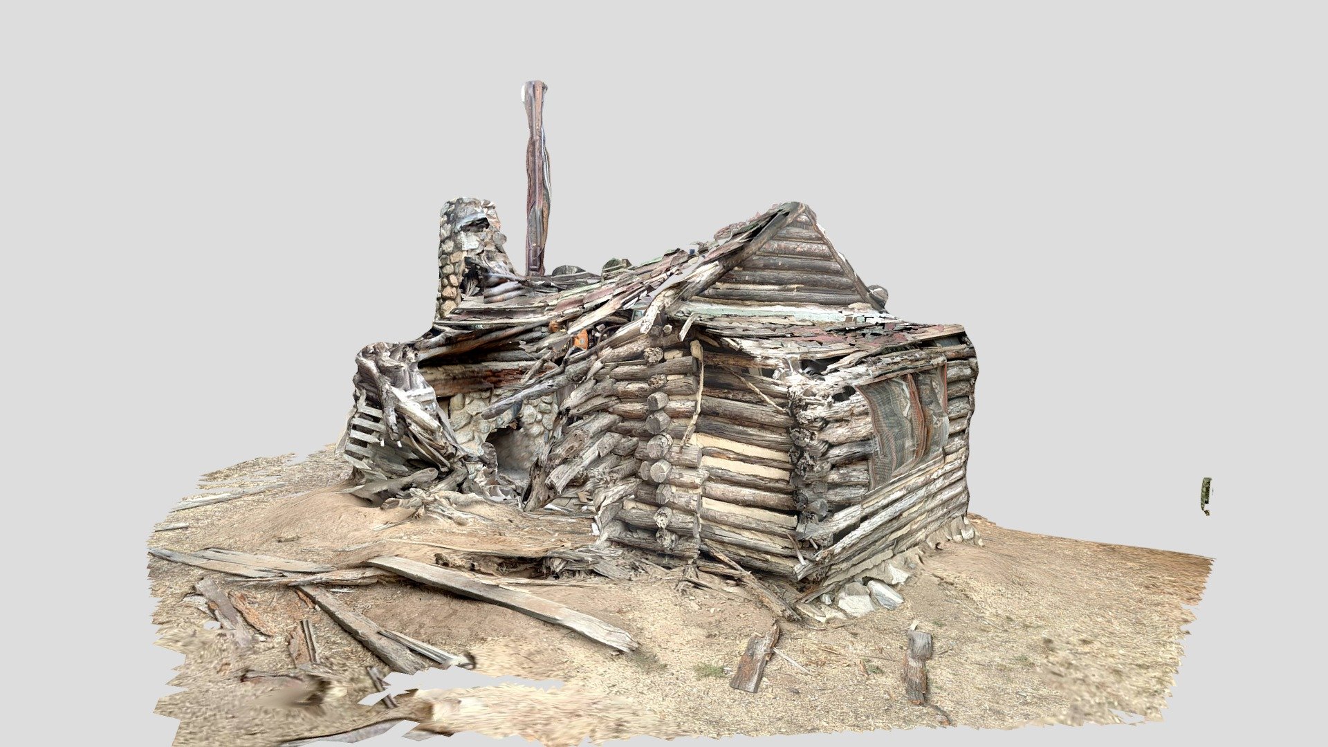 Log Cabin in Decay -- LiDAR iPad Scan - Download Free 3D model by Chris ...