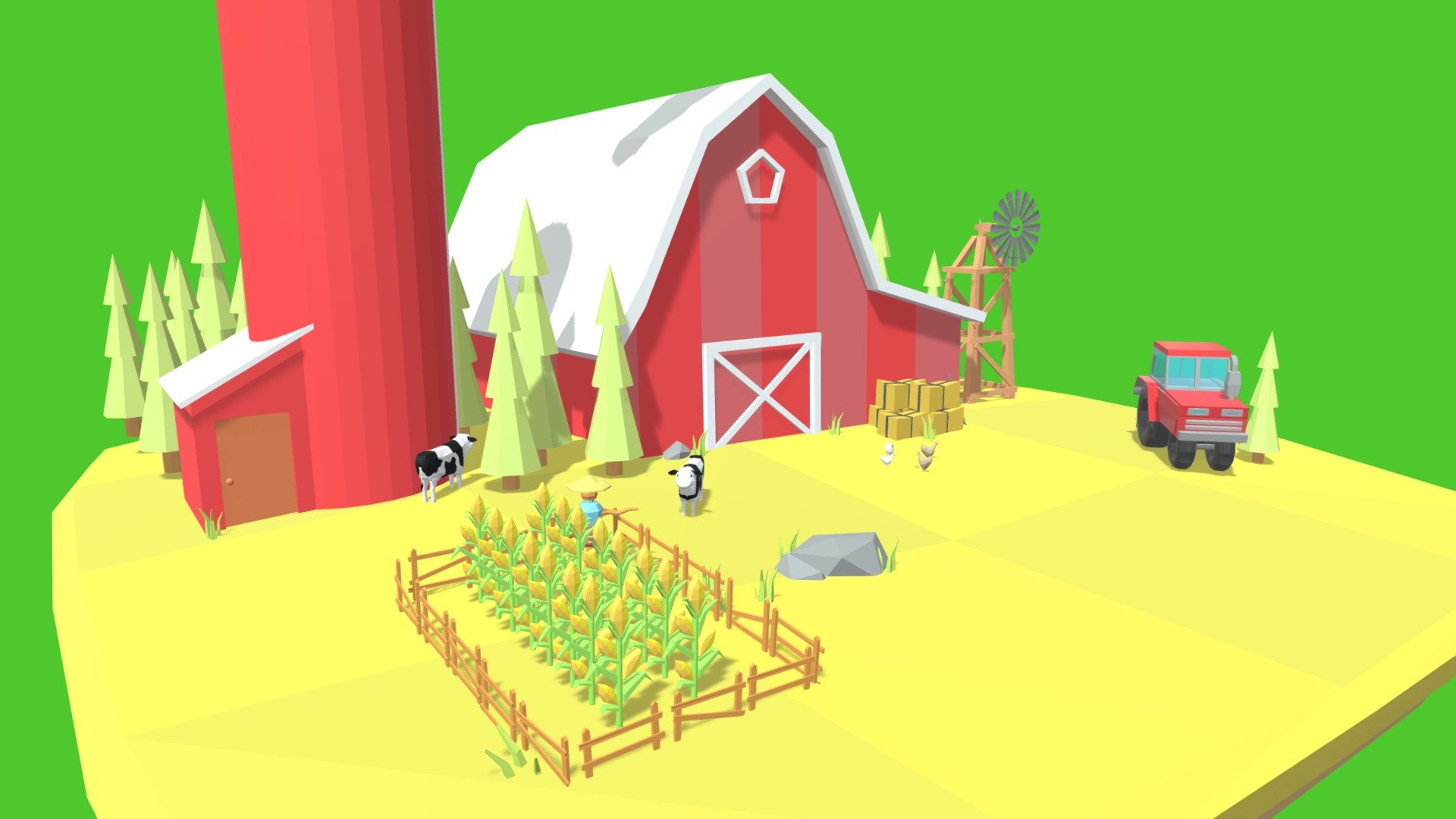 low_poly_farm (1) - Download Free 3D model by tech.service.allwe ...