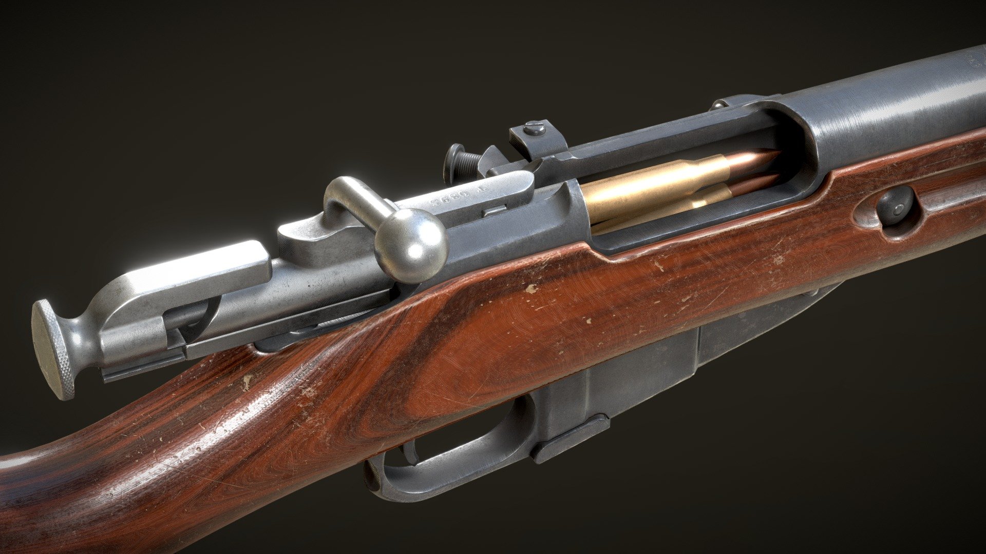 Mosin Carbine Game Model - 3D model by CG Enjoyer (@CGEnjoyer) [dd9a975 ...