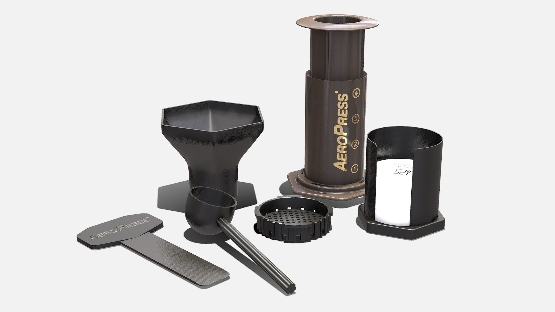 Aeropress portable coffee maker - Buy Royalty Free 3D model by ...