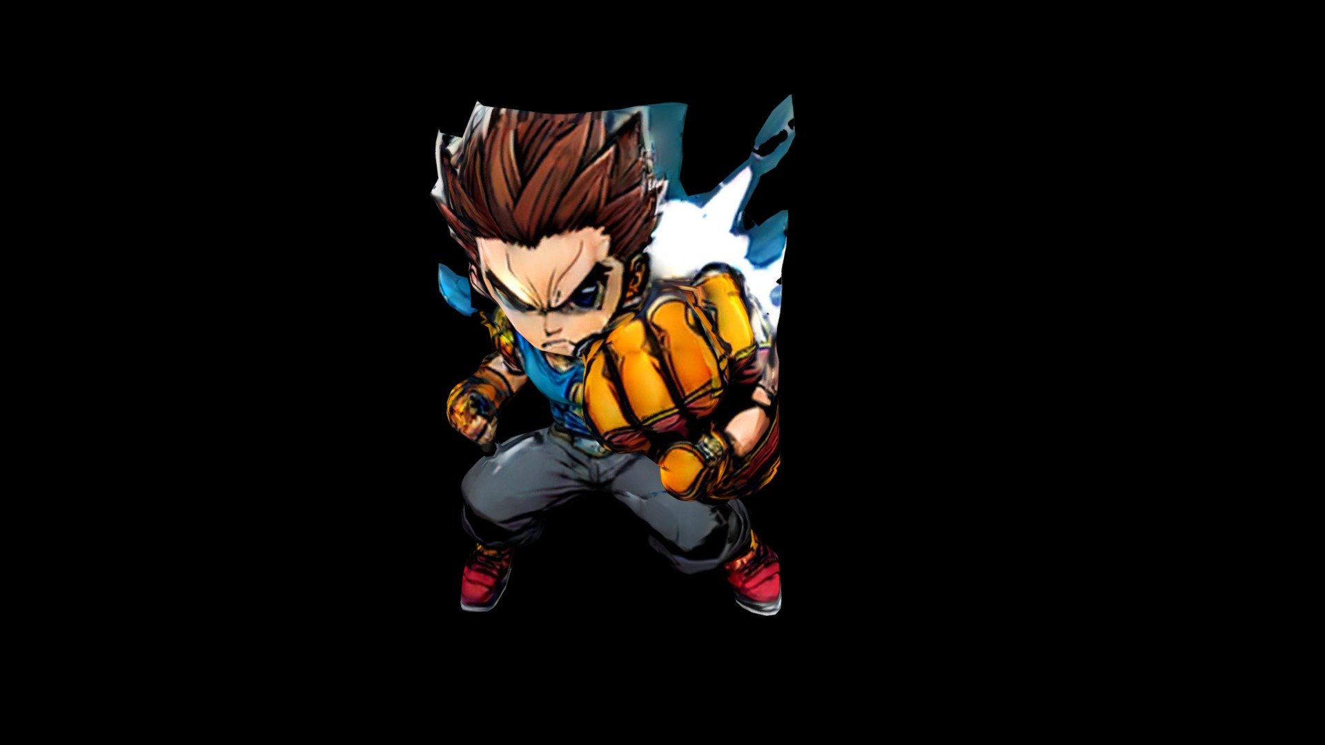 An anime-style illustration of a brown-haired bo - Download Free 3D ...