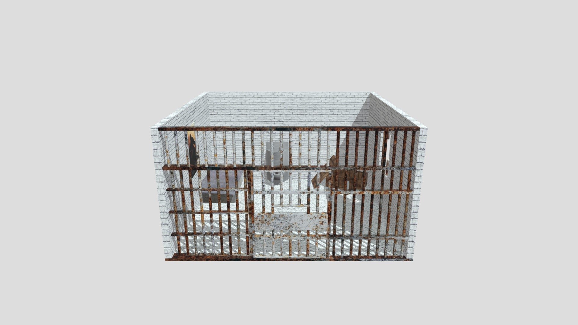 Prison_cell_scene - 3D model by callumjcurran [dd9bc17] - Sketchfab