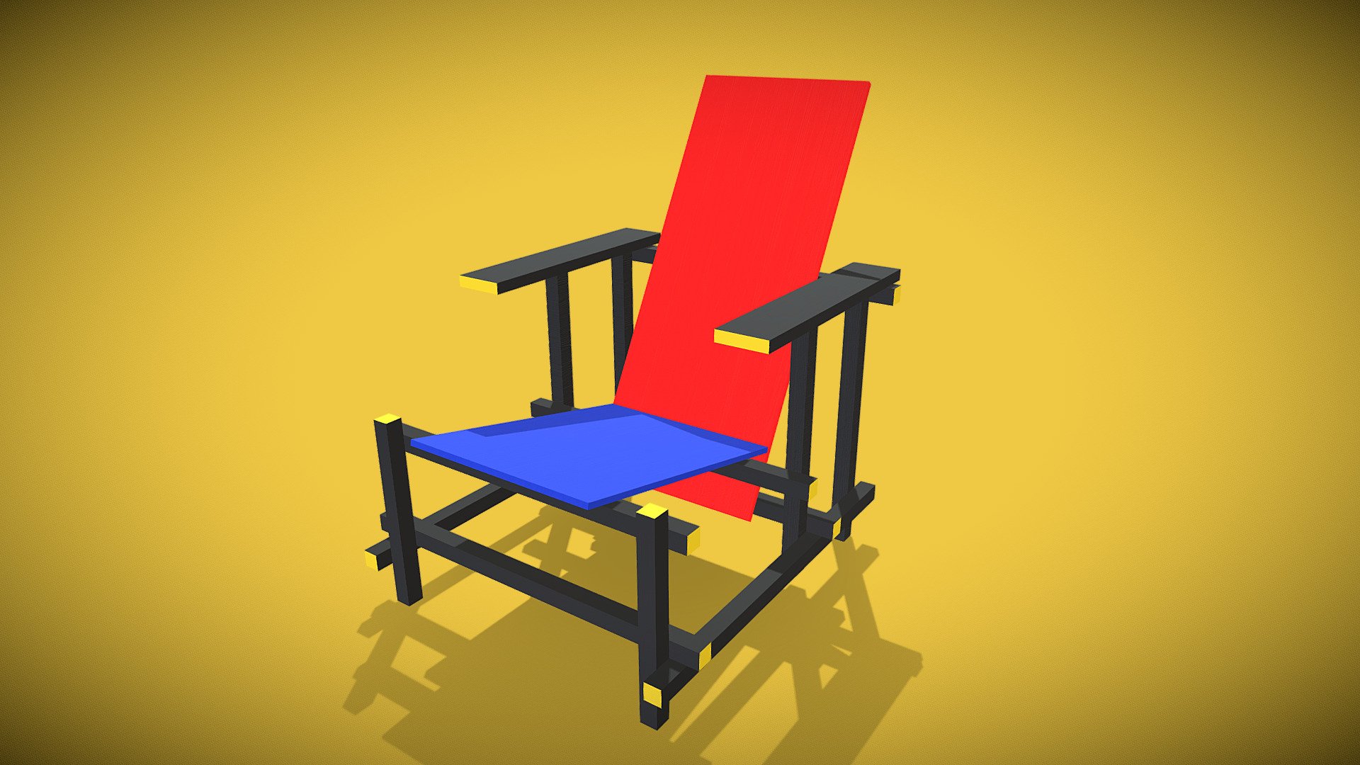 Red And Blue Chair - Buy Royalty Free 3D model by COSEDIMARCO [dd9c1d5 ...