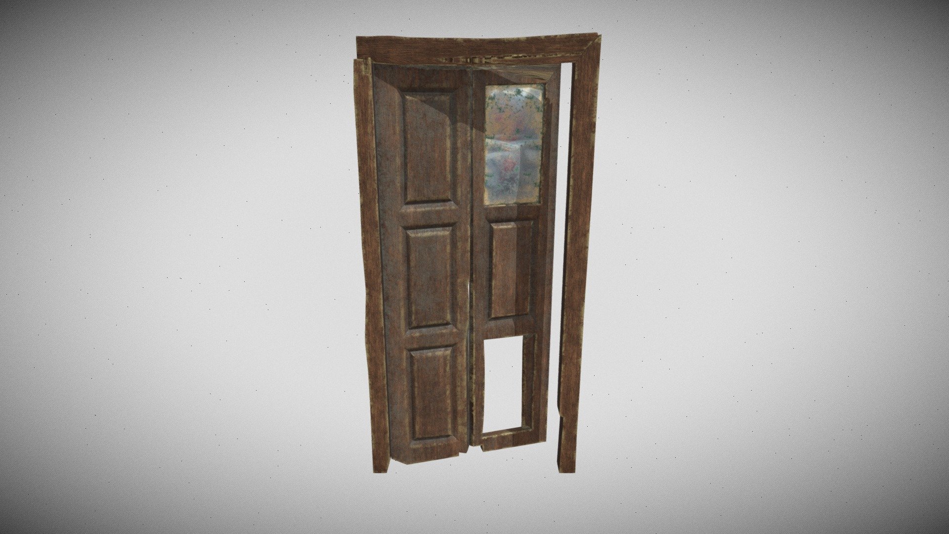 Rustic Damaged Door - Download Free 3D model by w0ppy [dd9d5df] - Sketchfab