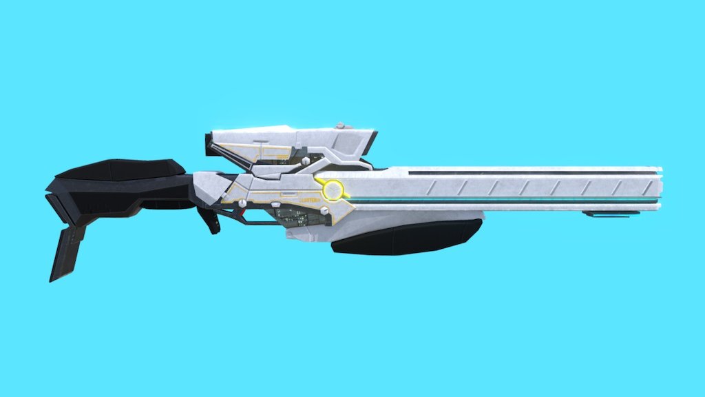 Futuristic Sniper Rifle [Low Poly] - 3D model by Aleix Rafegas Farré ...