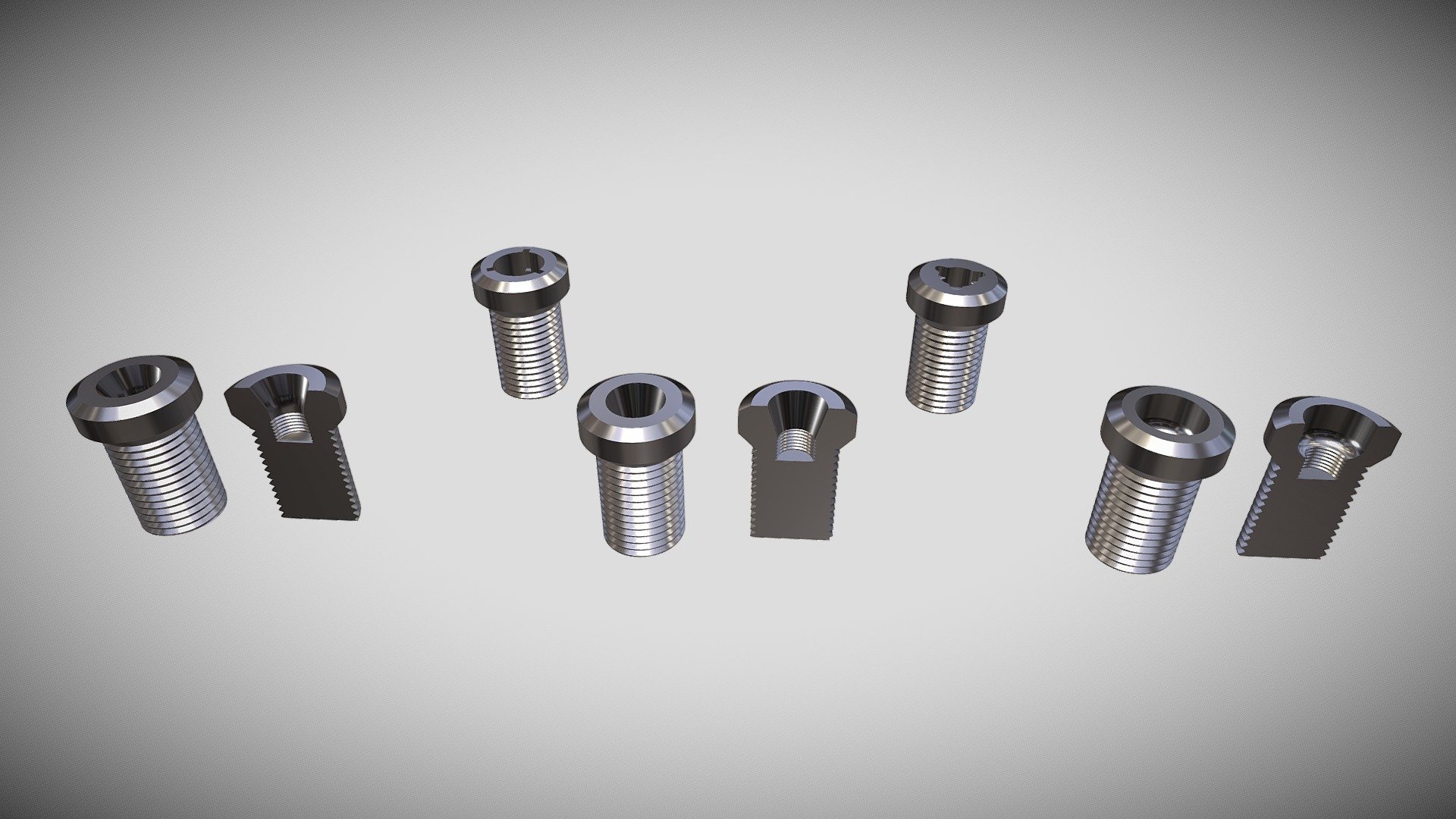 Implant- Abutment Connections Part 2 - 3D model by Muhammad Nabeel ...