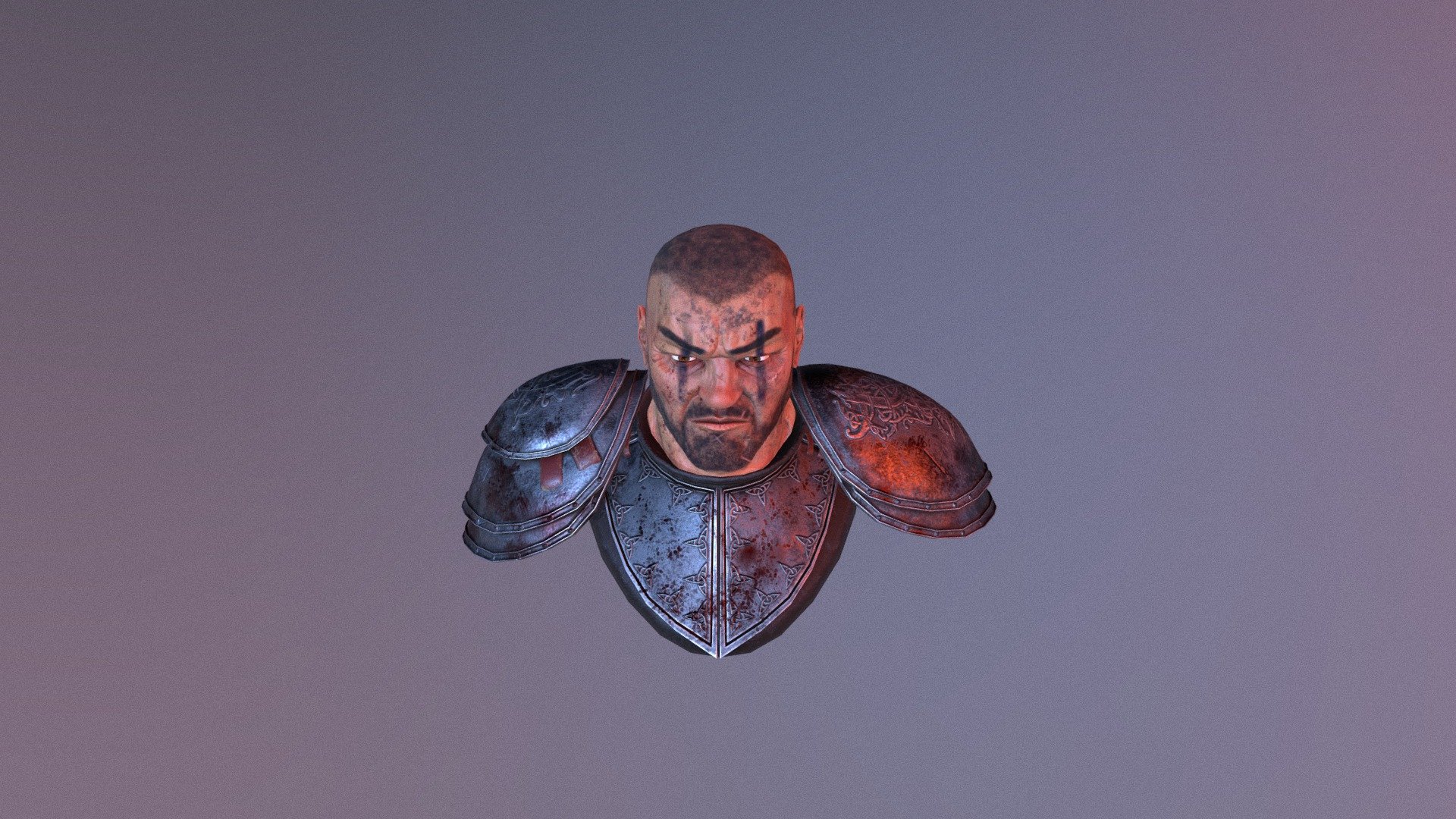 3d Head Warrior - 3D model by Ismail-Khaladi [dda4479] - Sketchfab