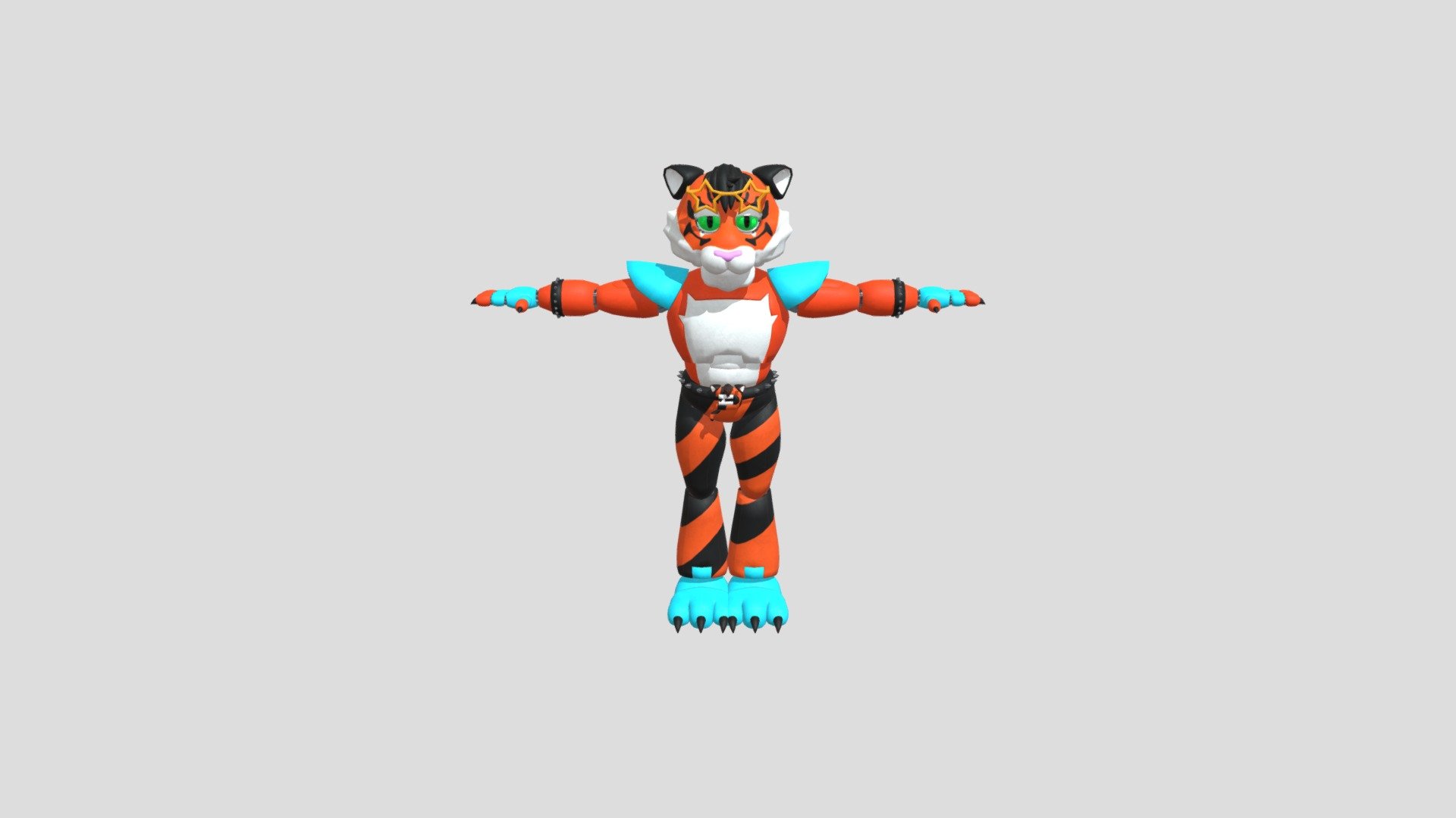 Fire Tiger Final - 3D model by fireTiger (@fireTiger_fnaf) [dda658c ...