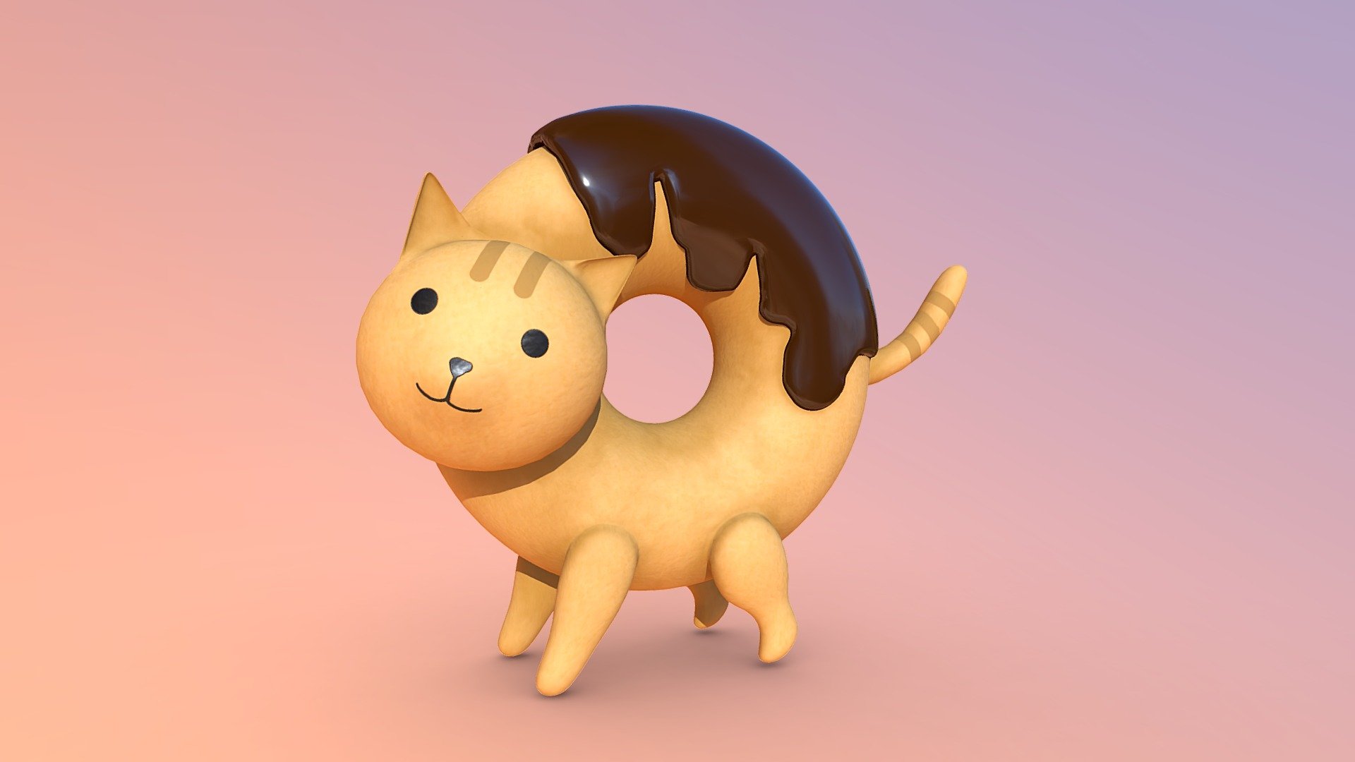 DonutCat! - Download Free 3D model by ALEKSLUMENE (@LUMENE) [dda73ad ...