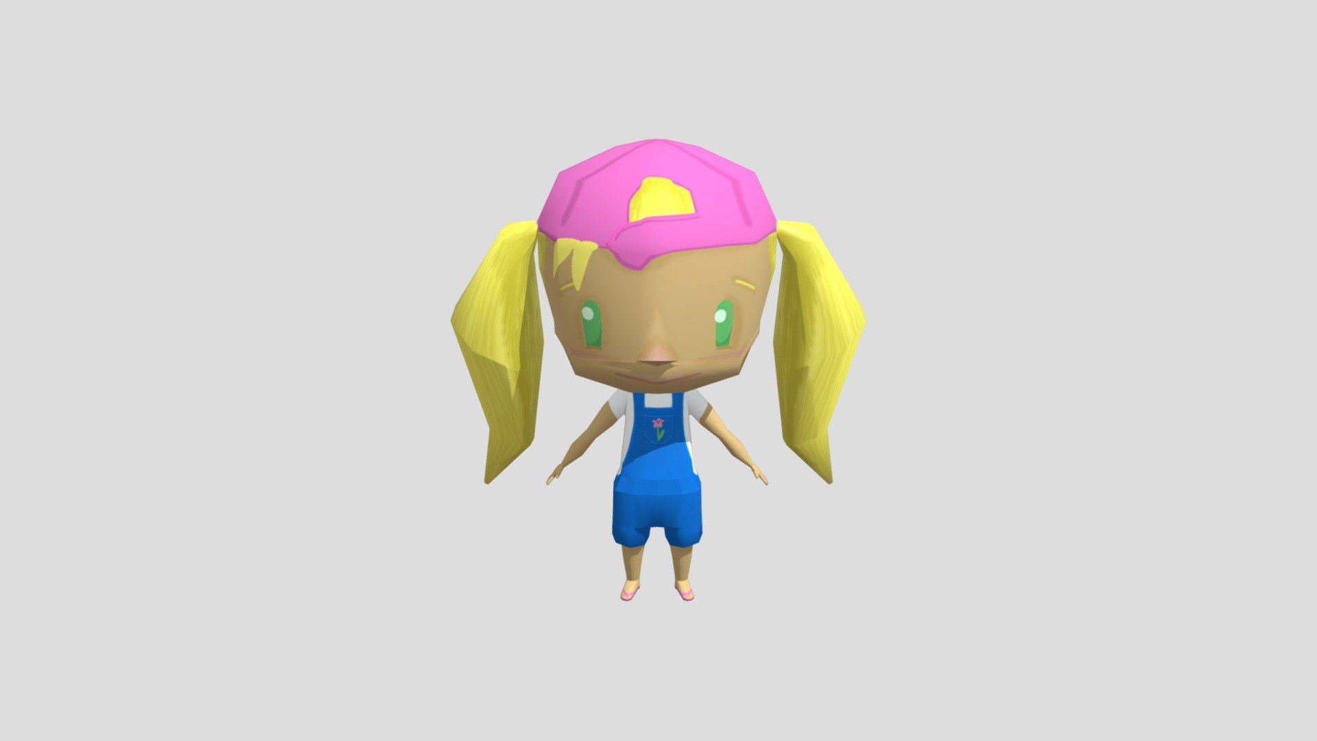 Low Poly Character - Molly the Mechanic - 3D model by downerdisaster ...