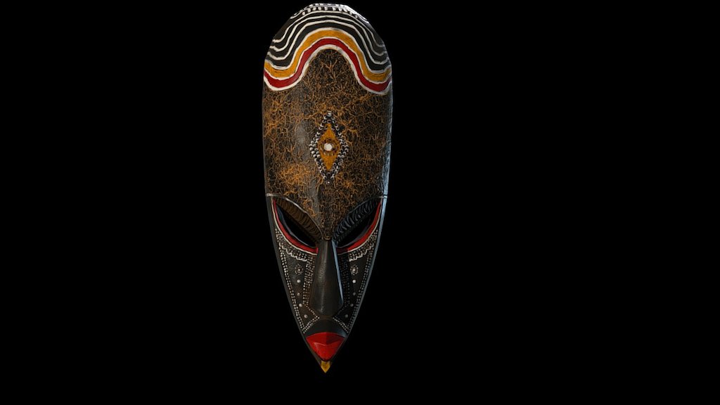Tribal Mask No 2 - 3D model by Trigonum-VR [ddab62f] - Sketchfab