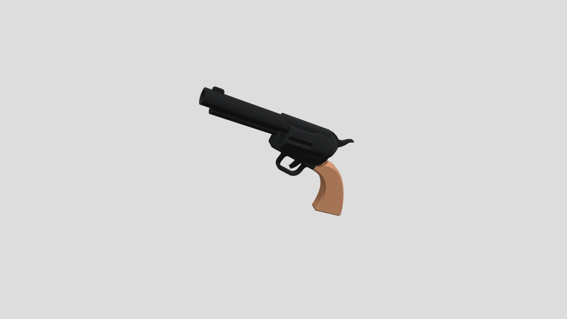 Black Cattleman revolver - 3D model by Farzad As,adi (@farzad.asadi ...