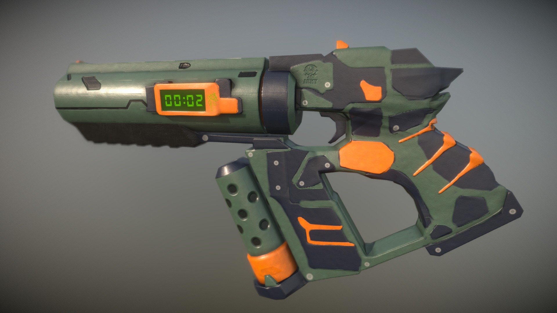 Sci-Fi Smoke Gun - 3D model by JankicDesign (@Allex_Fx) [ddae115 ...