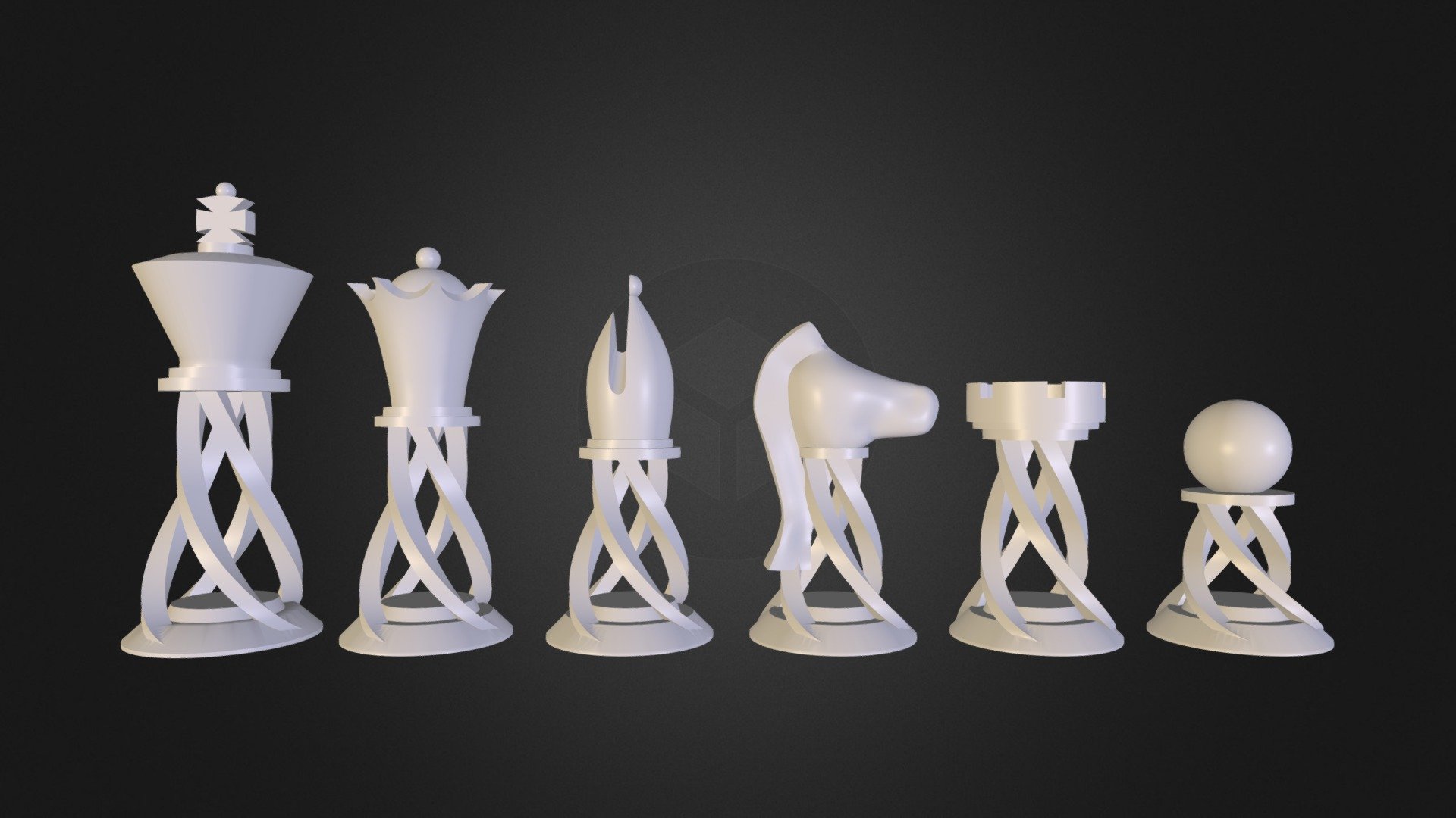 Chess Set - 3D model by cmdigital [ddap5hU] - Sketchfab
