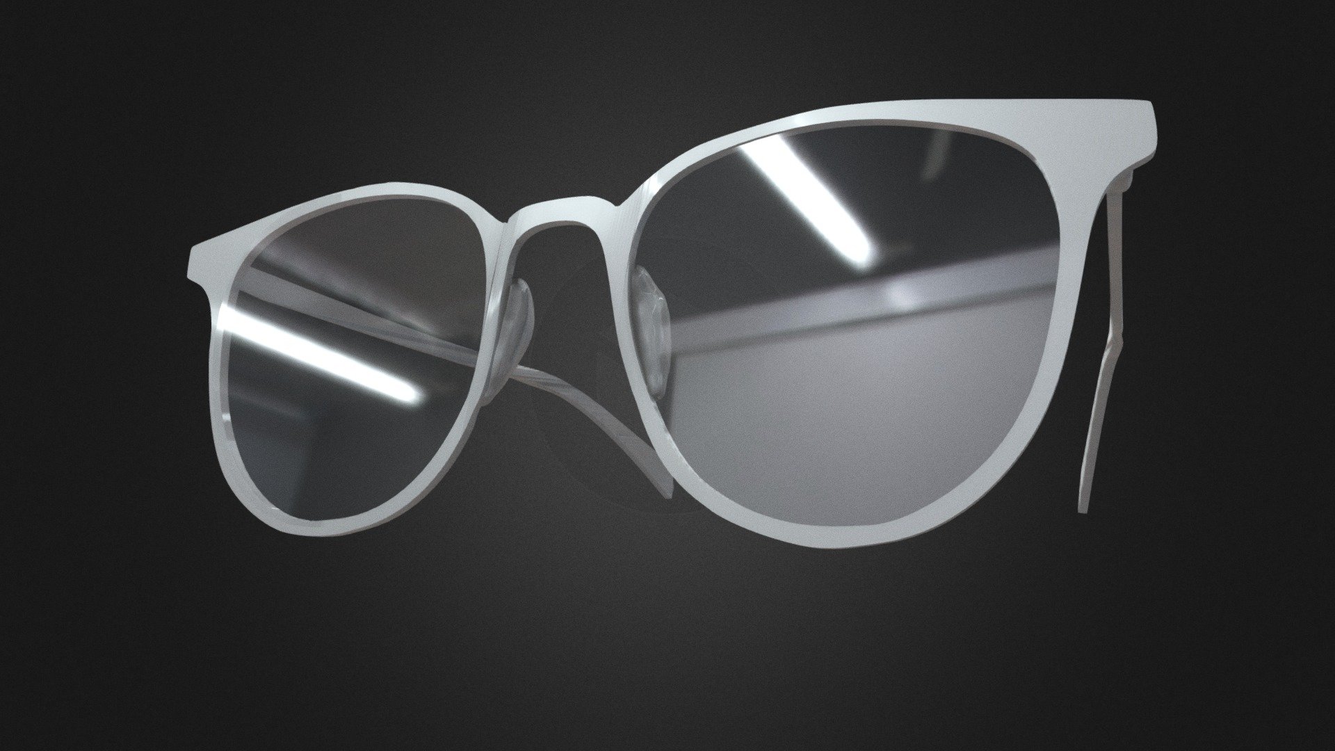 Square Shape Reading Glasses - 3D model by Anubhav Upadhyay ...