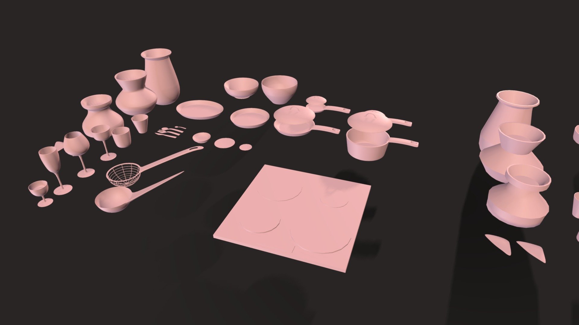 kitchen assets (textures in link) - Buy Royalty Free 3D model by Ana ...