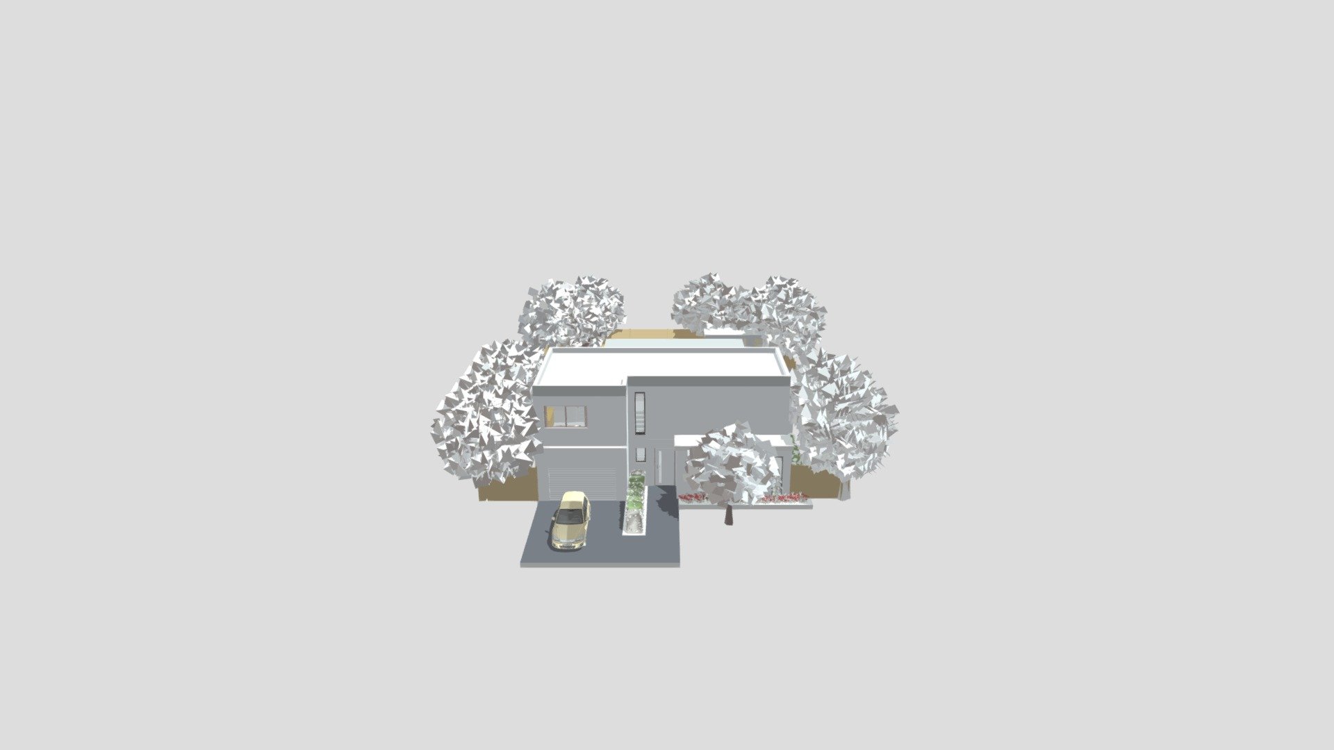 Cube House - Download Free 3D model by Home Design 3D (@homedesign3d ...
