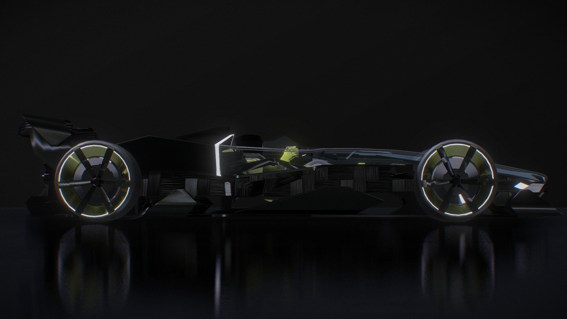 J−000 Solar Eclipse Sci-Fi Prototype Formula Car - 3D model by Tino ...