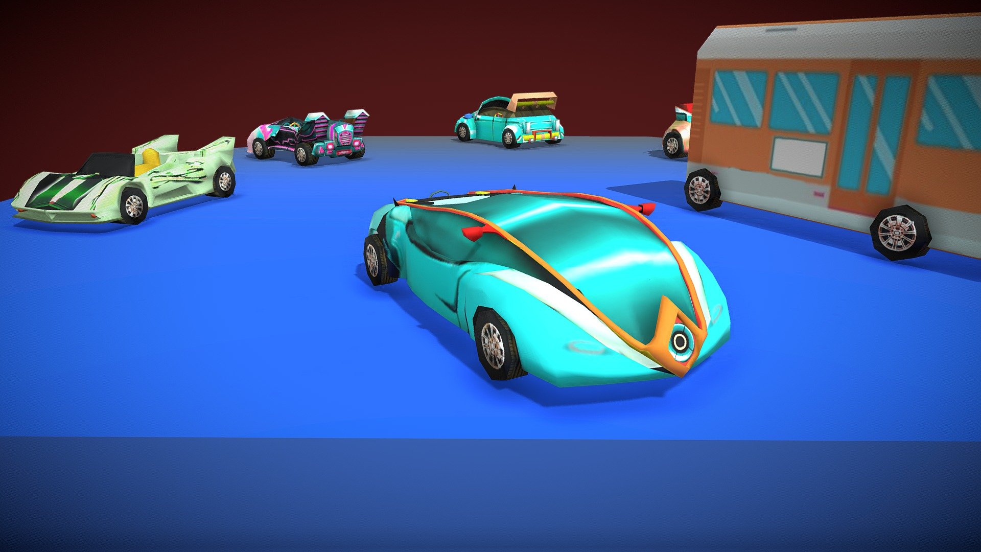 Car Runner 3D 02 - 3D model by Racing Studio (@iracingstudioi) [ddb4fe7 ...