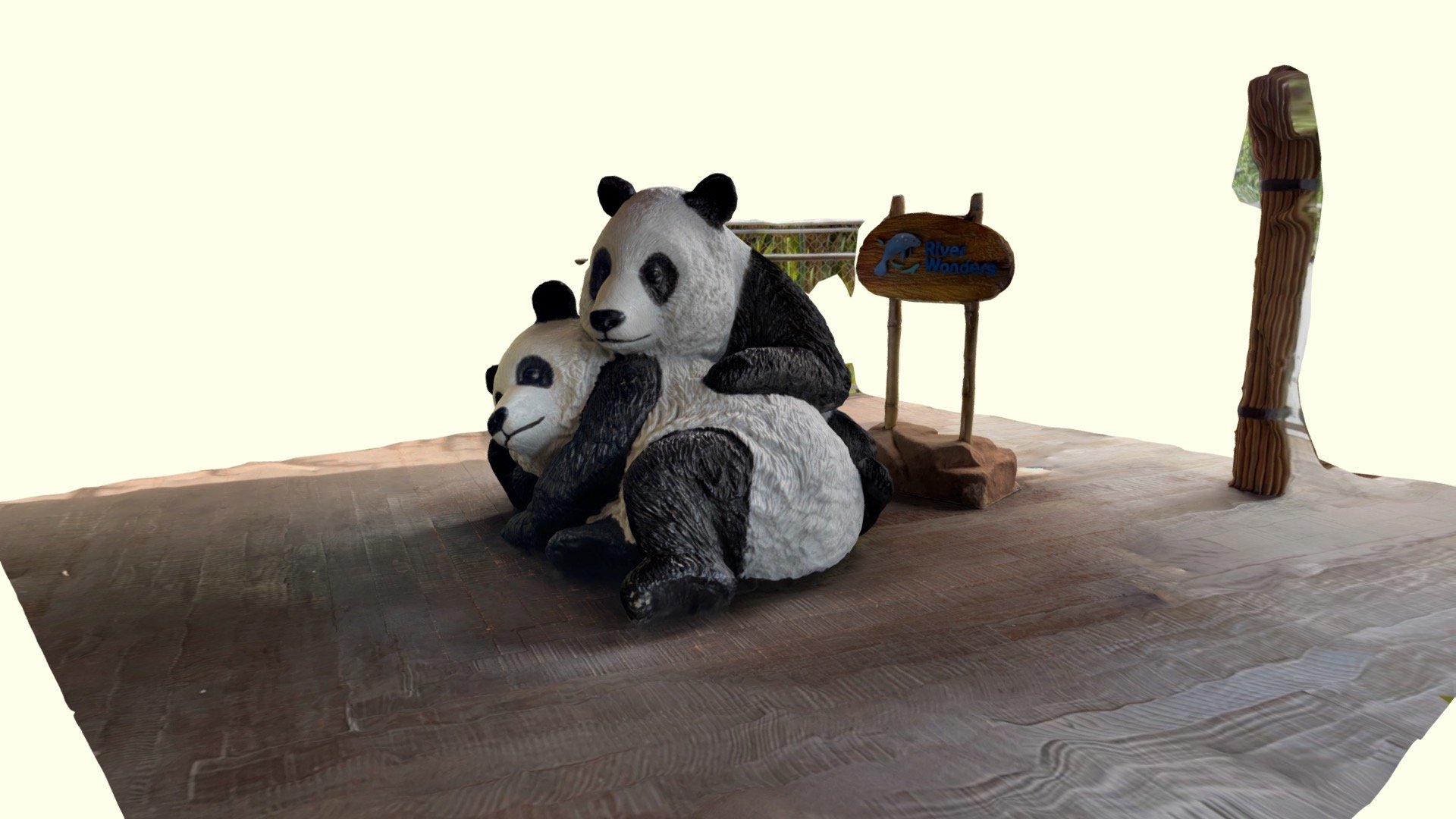 Panda Statue (River Safari)(Mandai) - Download Free 3D model by Mr ...
