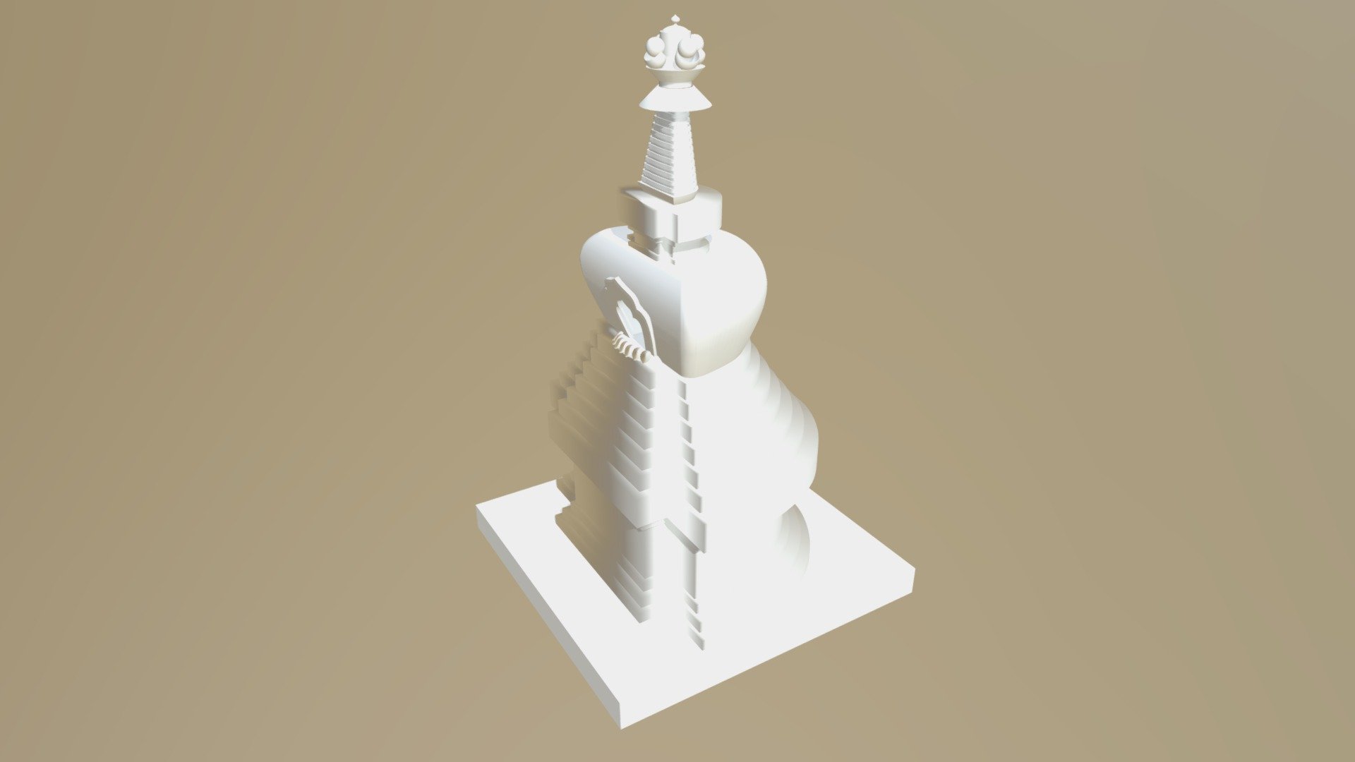Stupa 01 - 3D model by migmartsering [ddba924] - Sketchfab