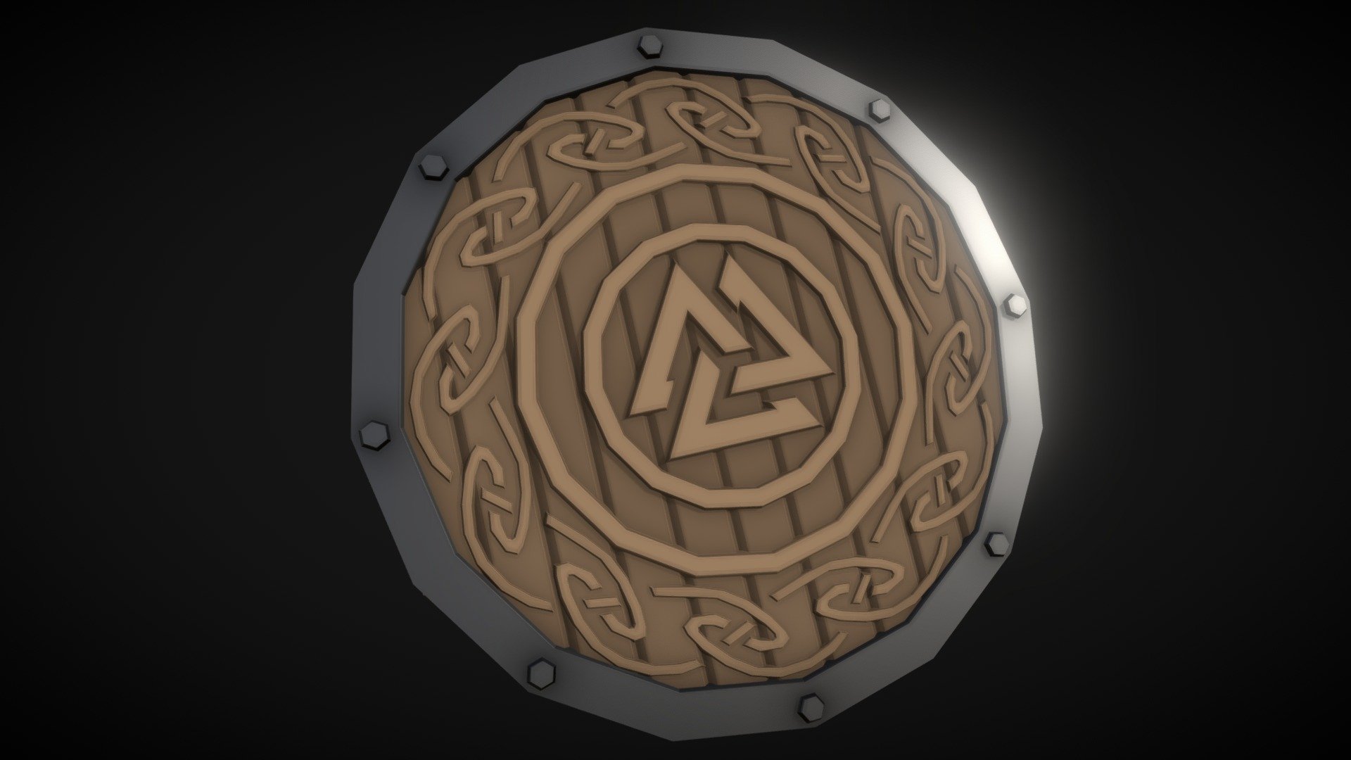 Odin's Shield (Low Poly) - 3D model by Likonisa (@eDU6tjT5IDwTntq ...