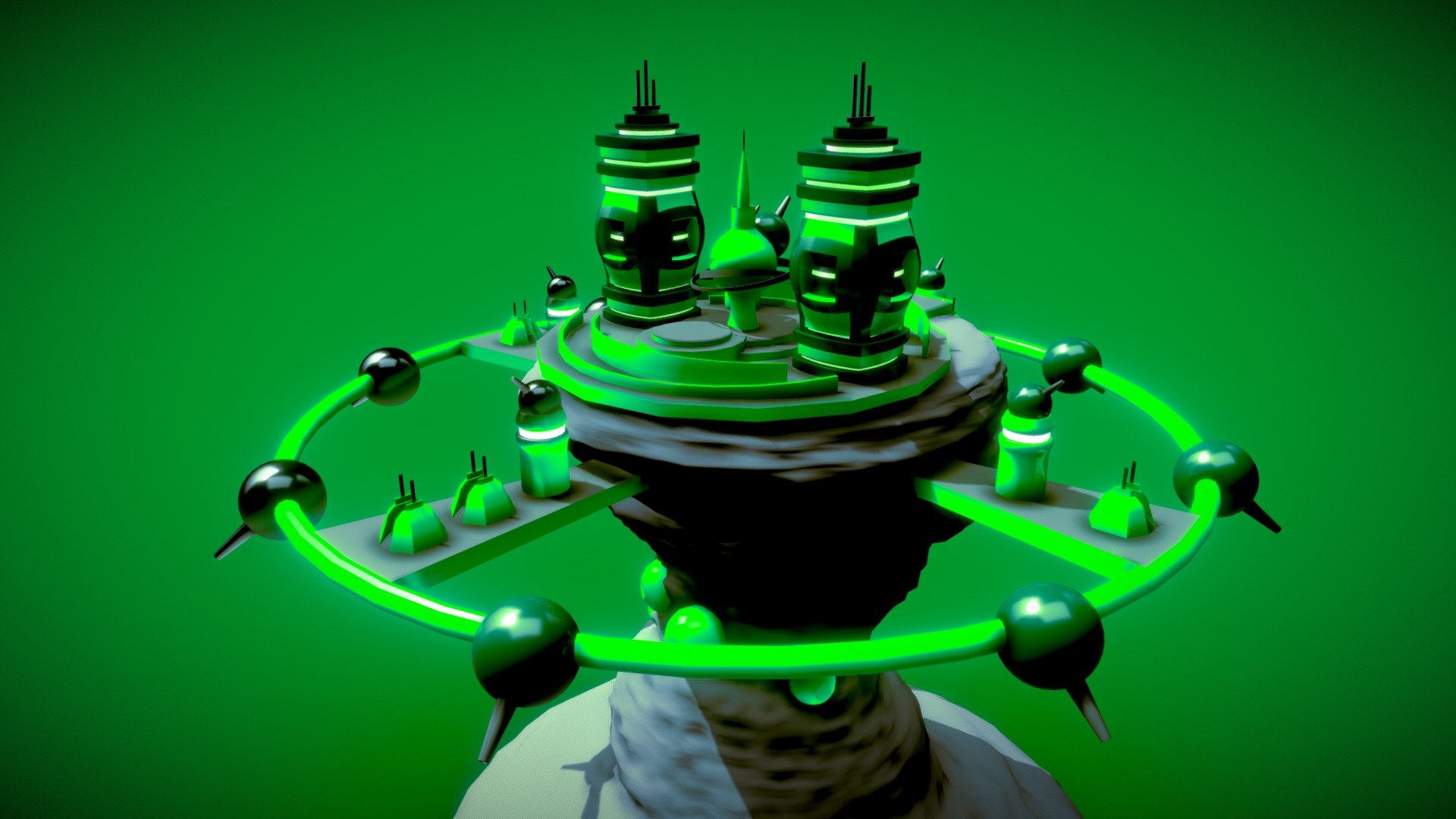 Planet Mountain Dew - Defense Tower - Download Free 3D model by Jacob ...