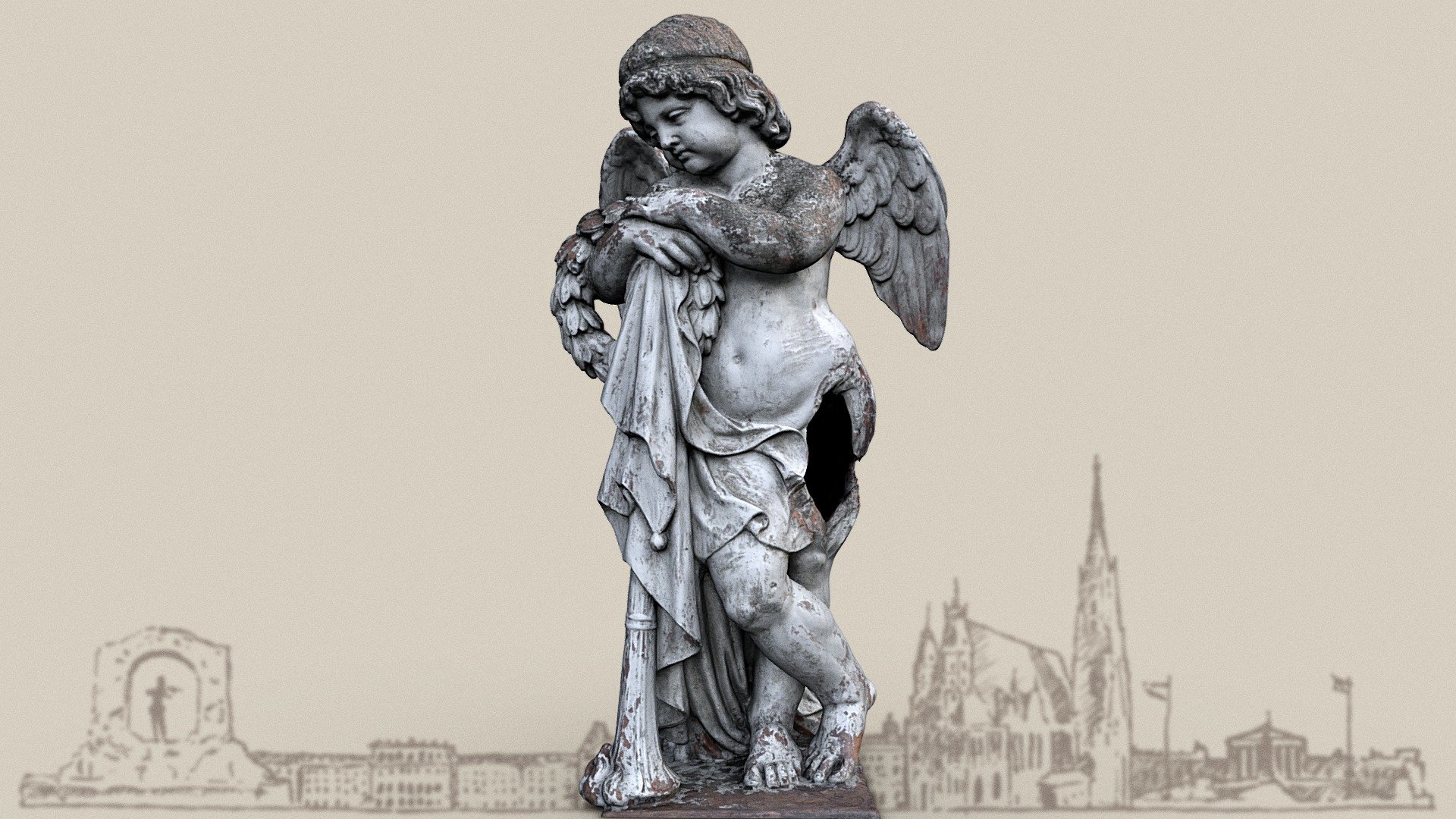 Grabfigur - Download Free 3D model by noe-3d.at (@www.noe-3d.at) [ddbf14a] - Sketchfab