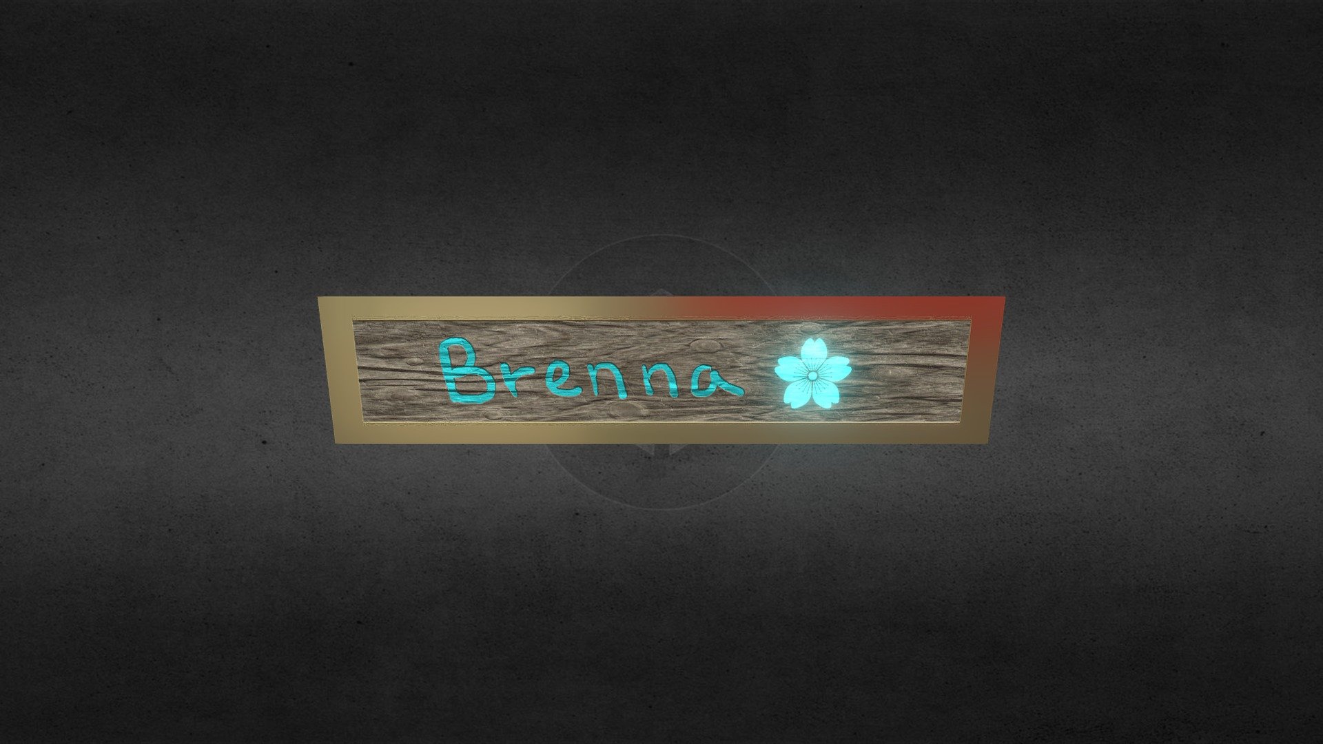 Name Plate - Download Free 3D model by Brenna R (@BrennaR) [ddc1a76 ...