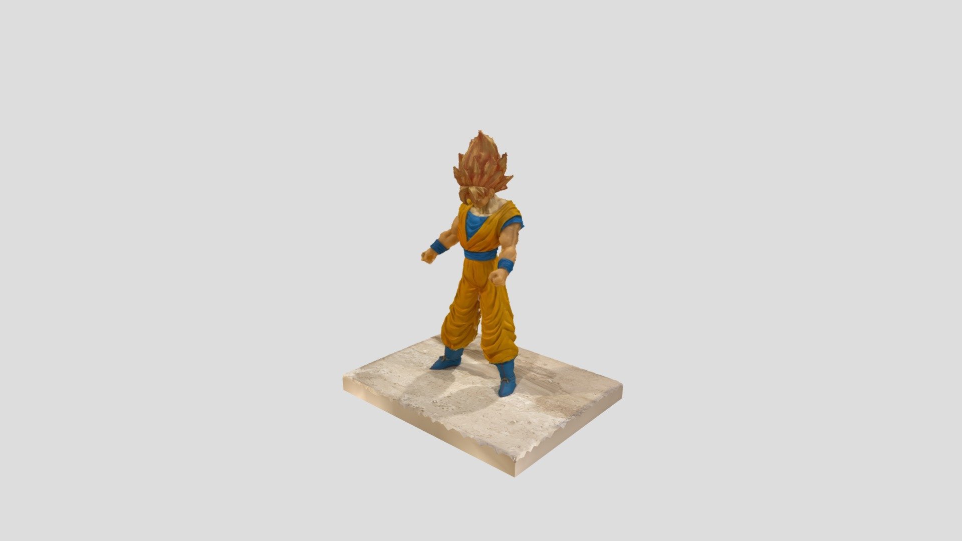 SS1 Goku - Download Free 3D model by Draculadude [ddc1cd5] - Sketchfab