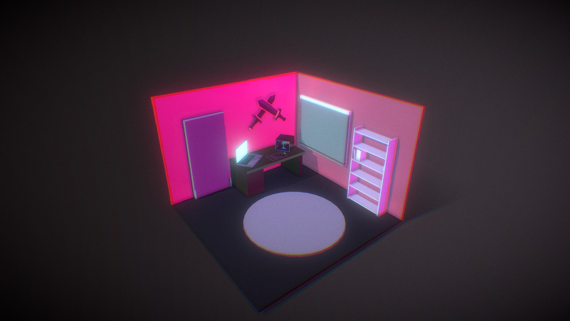 Room Download Free 3D Model By Noiisai ddc5528 Sketchfab