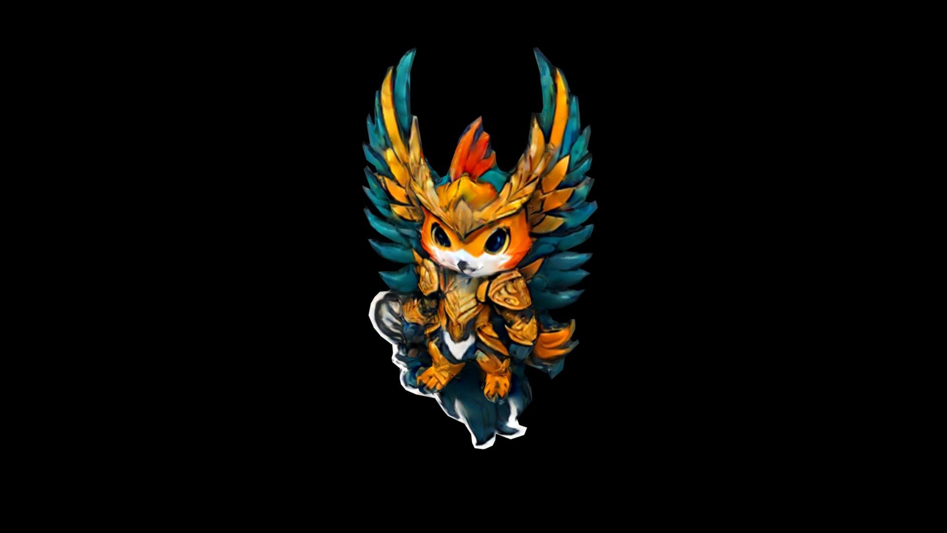"Mystical Winged Crest A Fusion of Mythical Crea - Download Free 3D ...