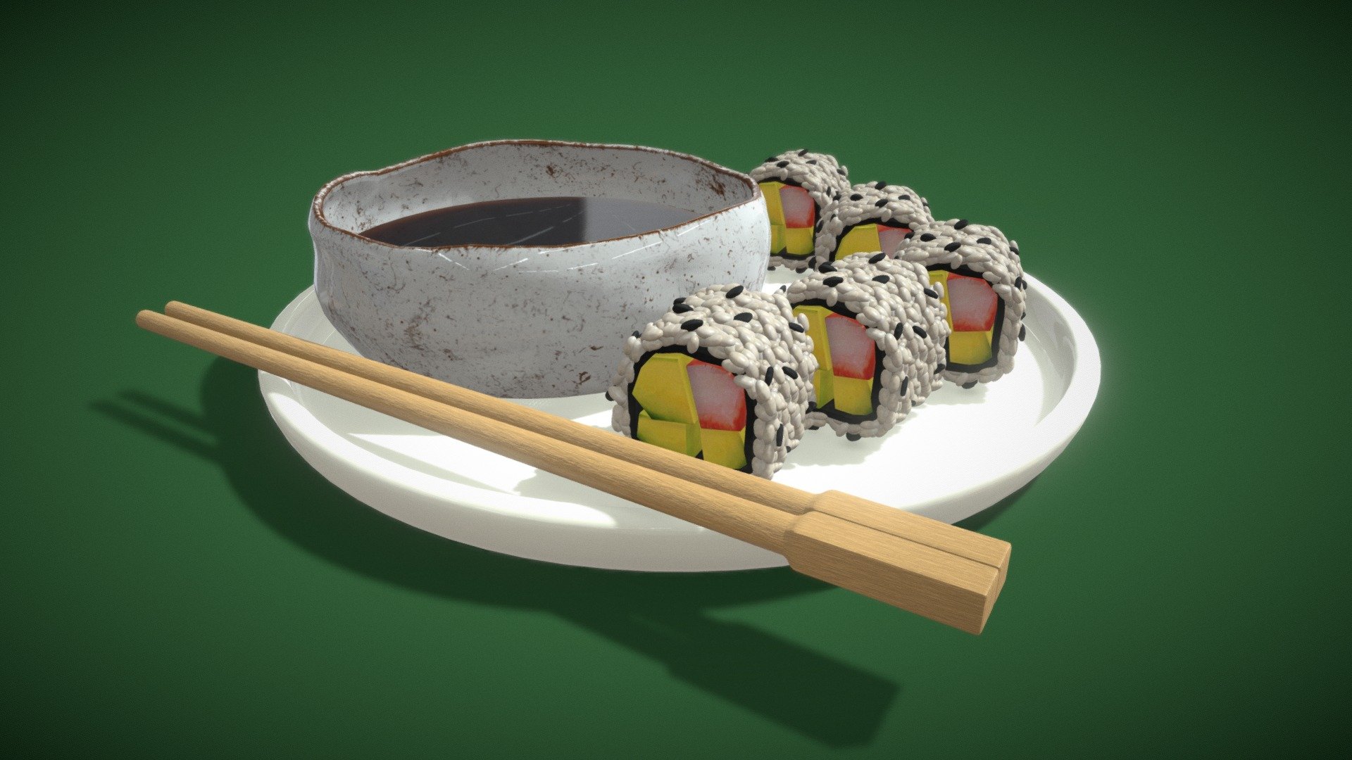 Sushi - Buy Royalty Free 3D model by NebulaLLC [ddc5ff2] - Sketchfab Store