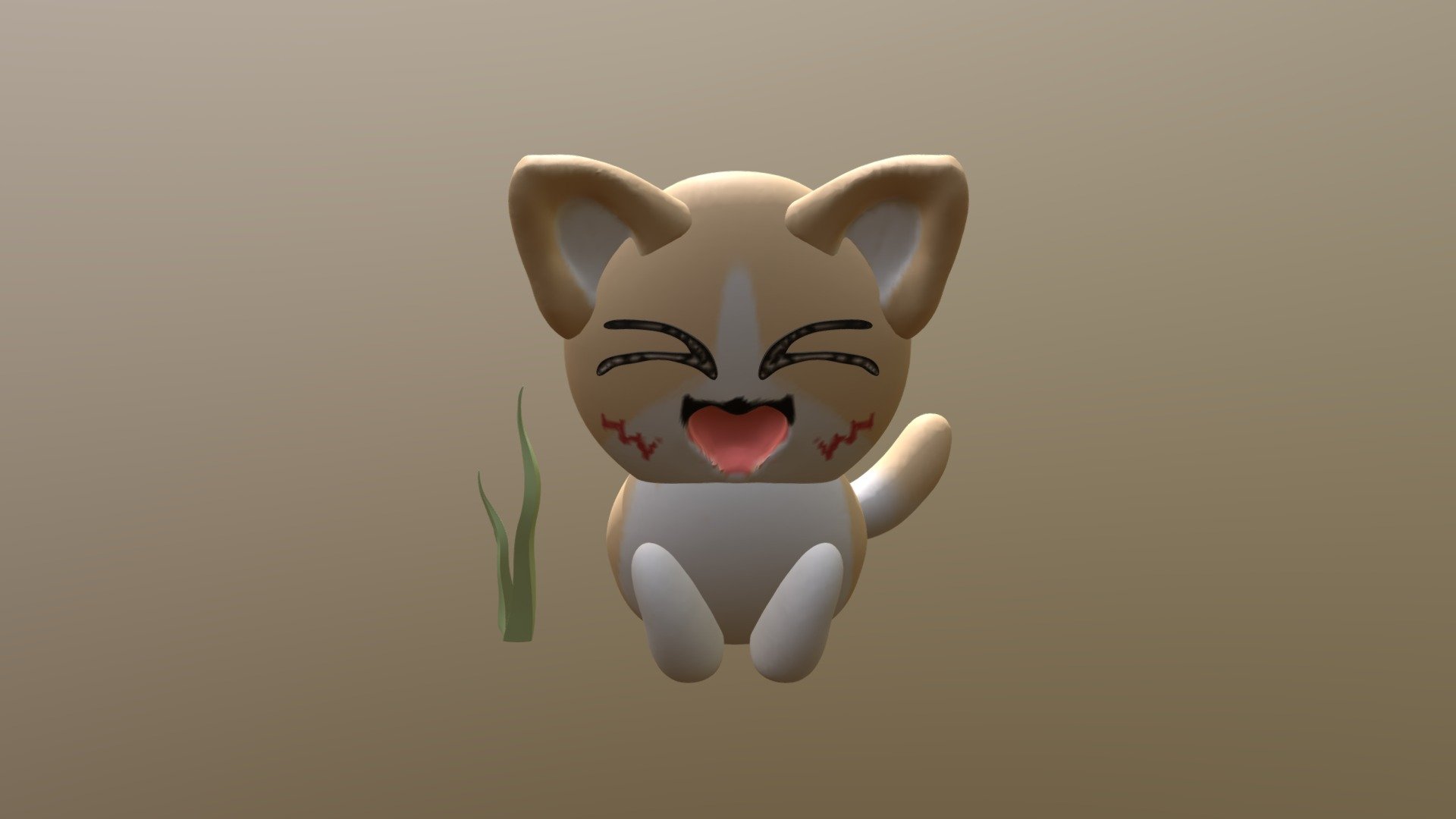 Cute Animal Model - Cat - 3D model by Natxlle [ddc7872] - Sketchfab