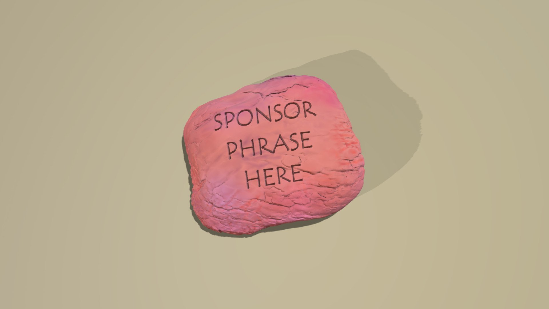 Sponsored Tablet Rock - 3D model by bourgoynestudio [ddc8285] - Sketchfab