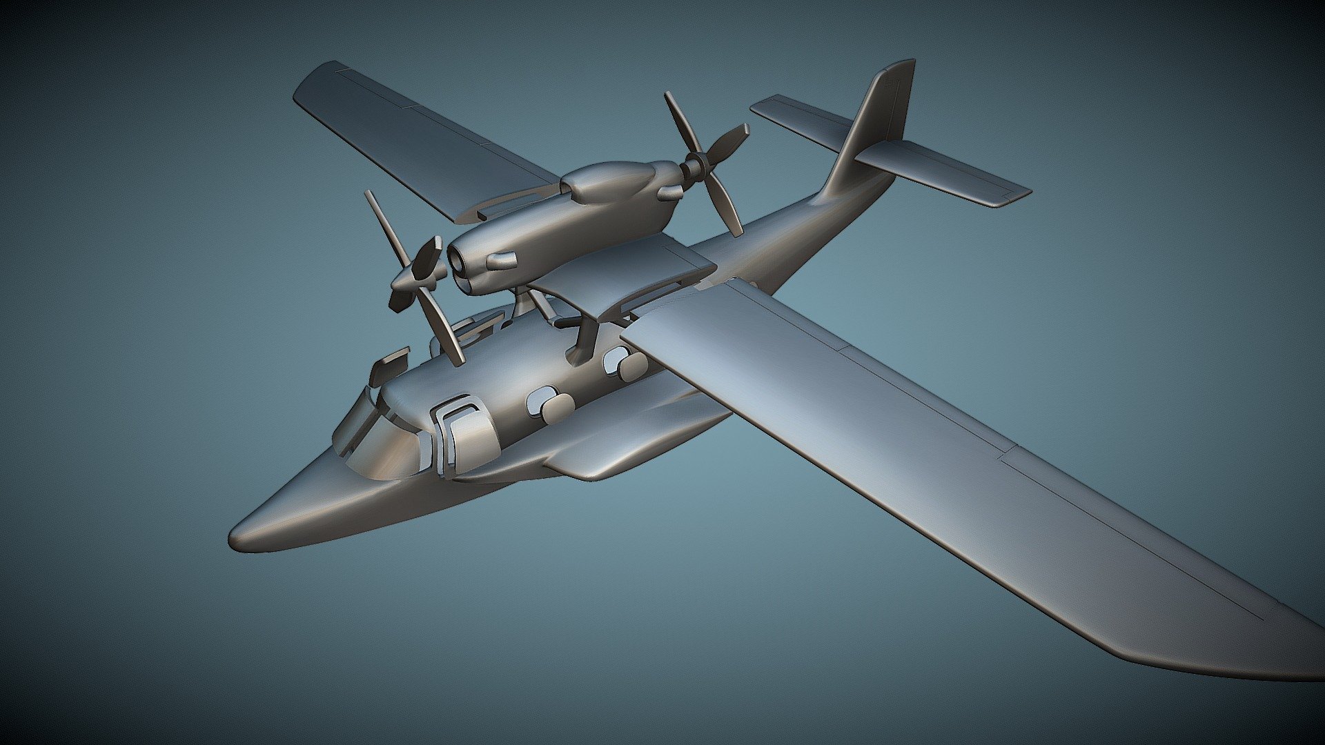 Dornier CD-2 Seastar - 3D Printable Model - Buy Royalty Free 3D model ...