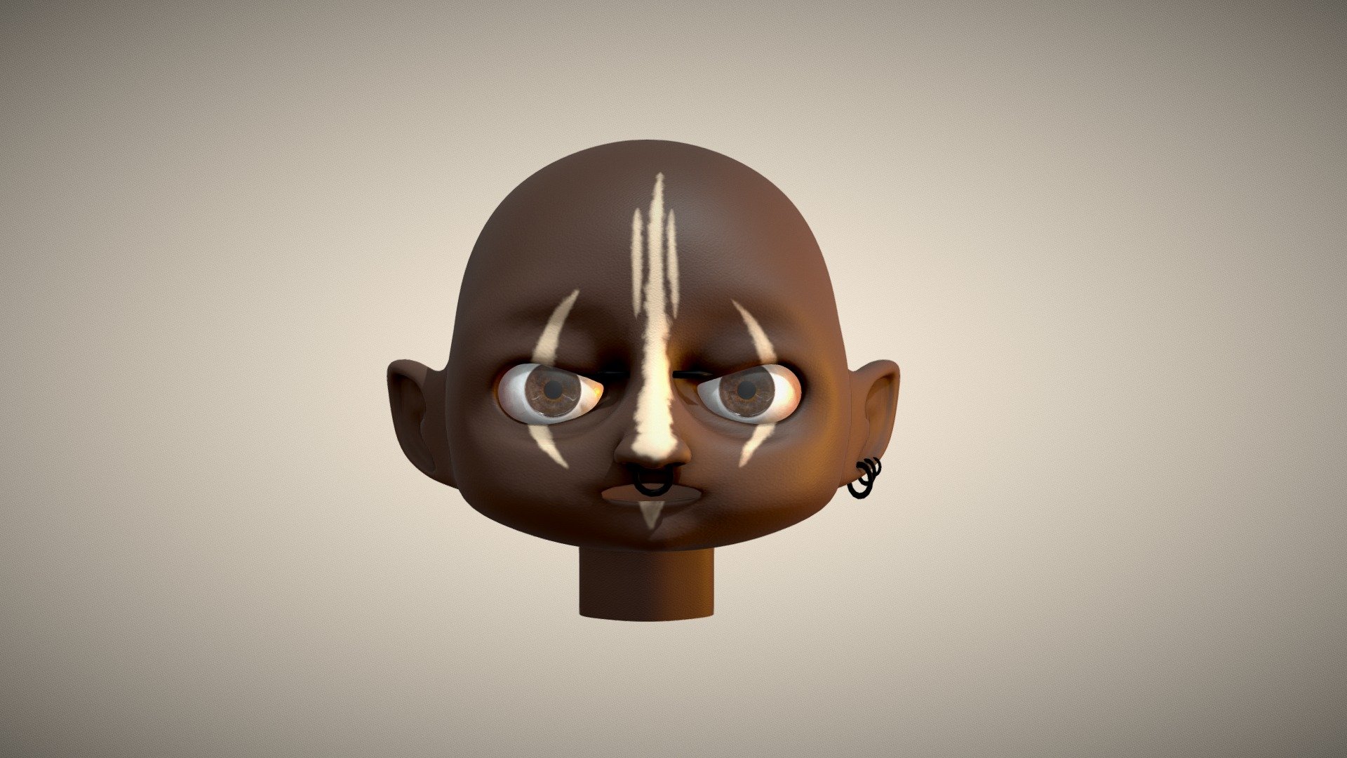 Cartoon Face Download Free 3D Model By Andrea Castillo Garc a yerwi 